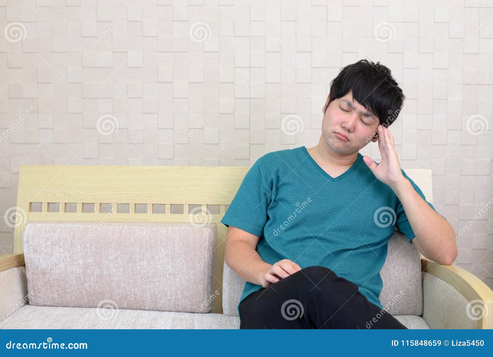 Stressed Asian man stock image. Image of okinawa, father - 115848659