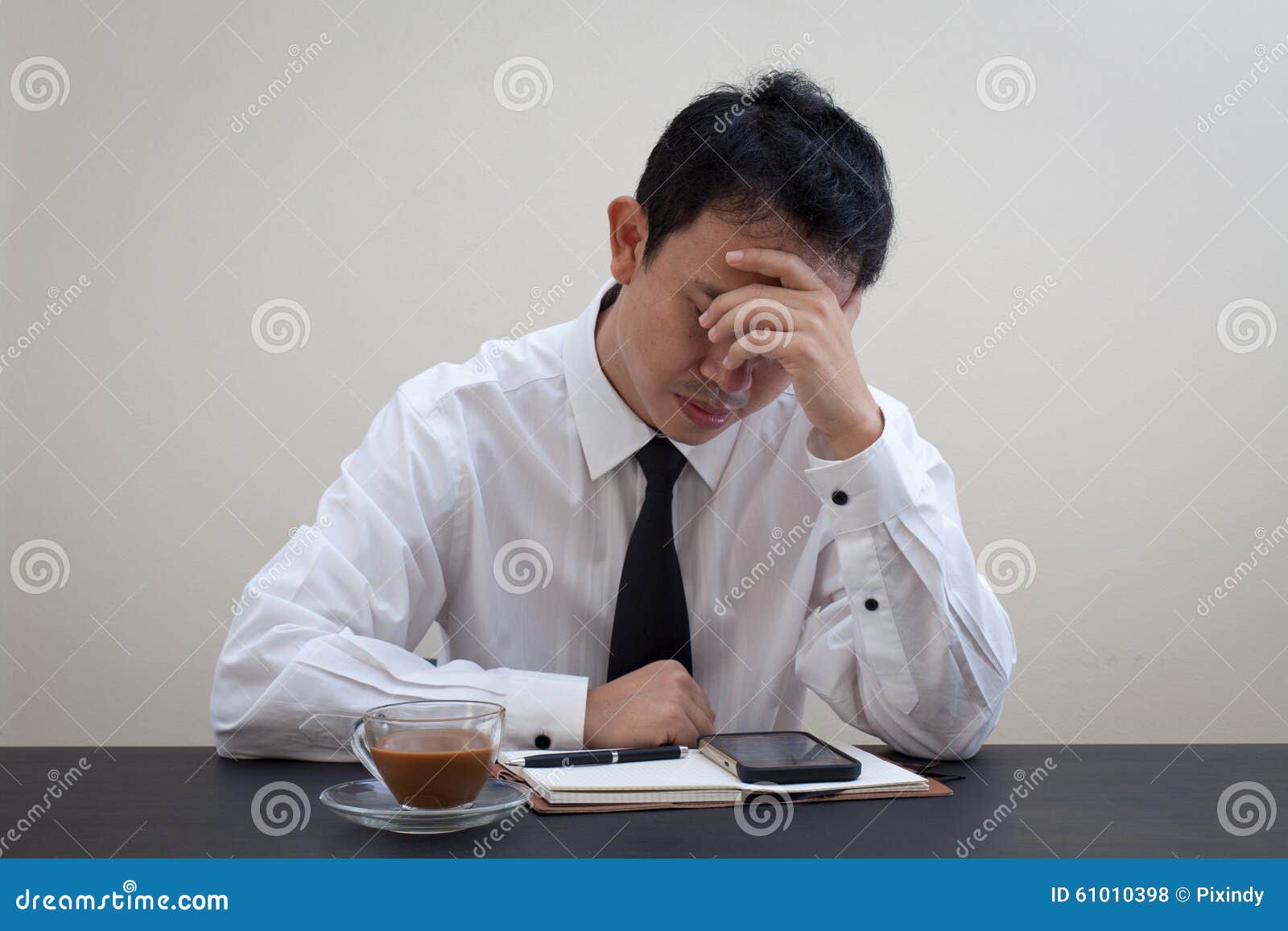 Stressed business man stock photo. Image of occupation - 61010398