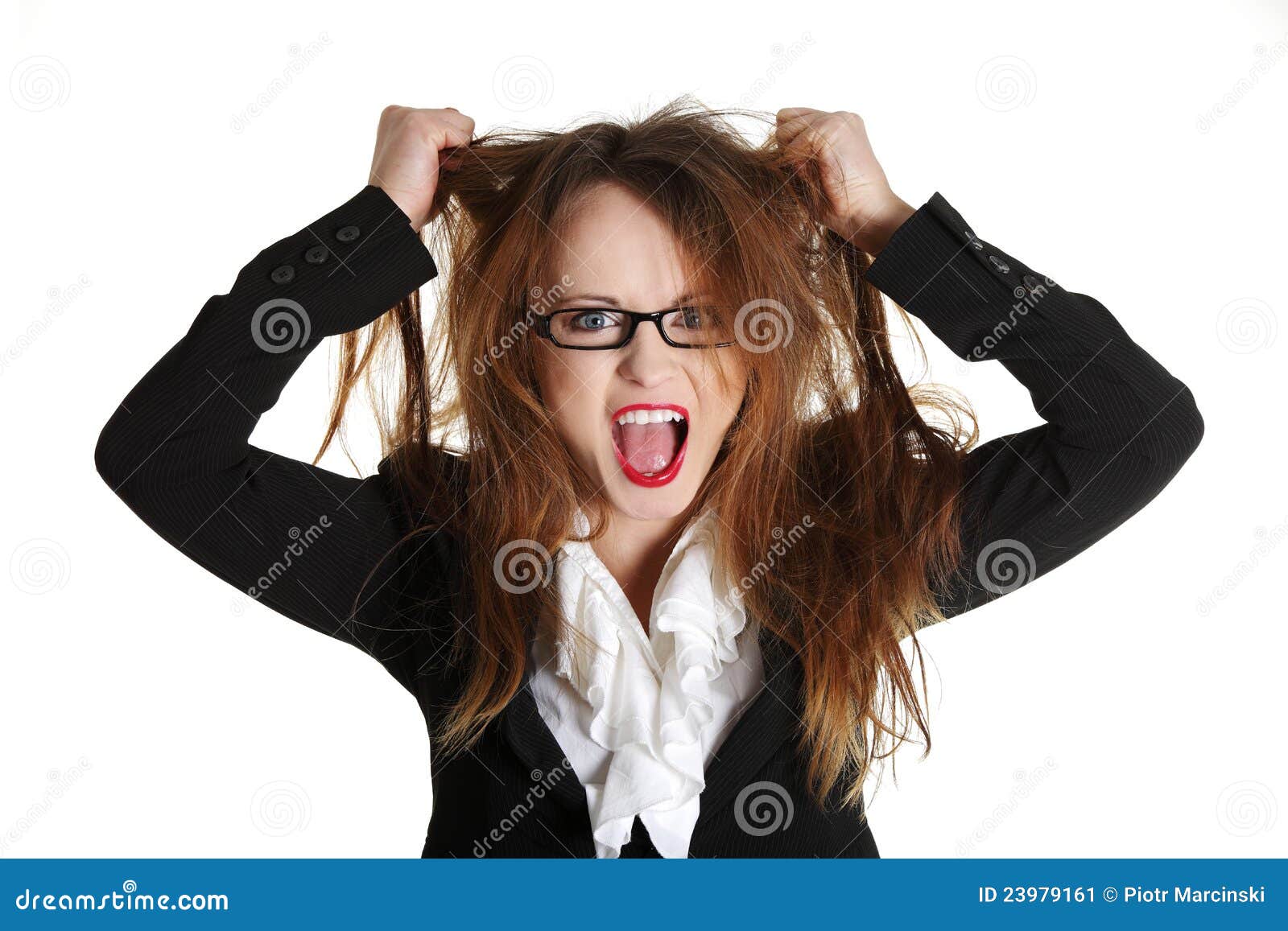 Going Crazy Together. Top View Of Cute Little Girl Jumping On Th ...