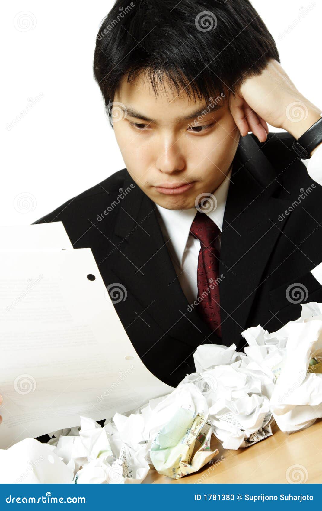 Stressed businessman stock photo. Image of professional - 1781380