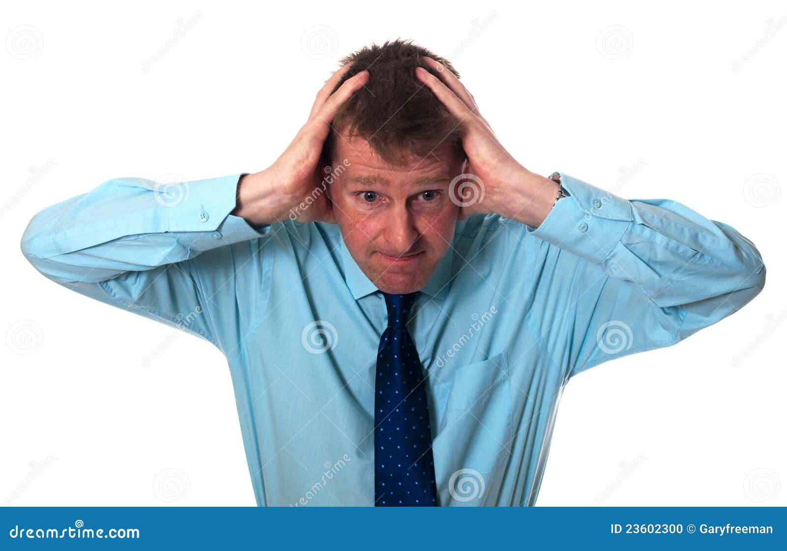 Stressed Businessman stock photo. Image of person, stressed - 23602300