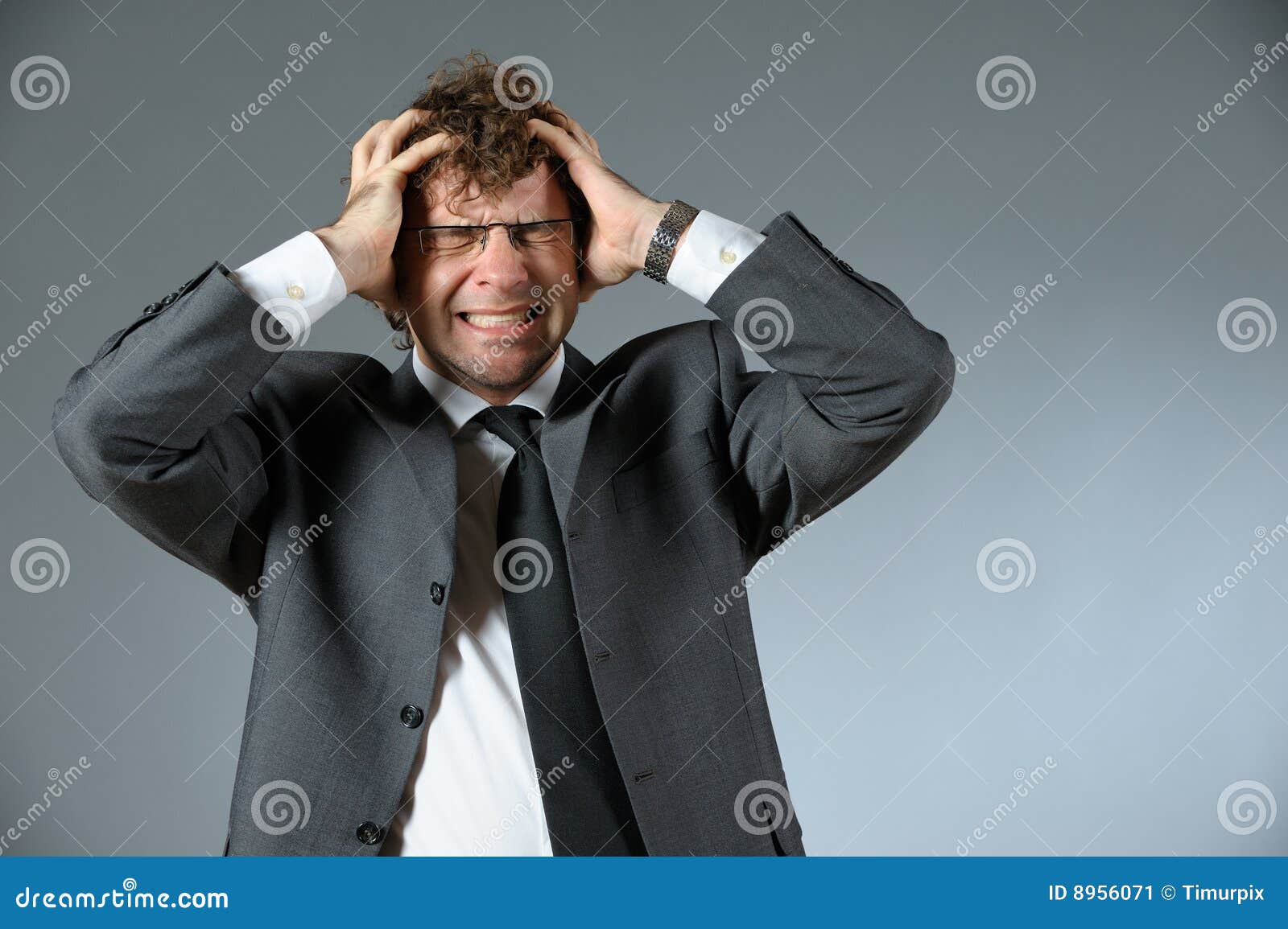 Stressed businessman stock image. Image of curse, business - 8956071