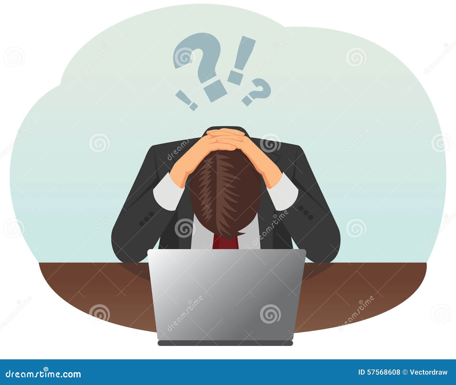 Stressed Attorney Cartoon Royalty-Free Illustration | CartoonDealer.com ...