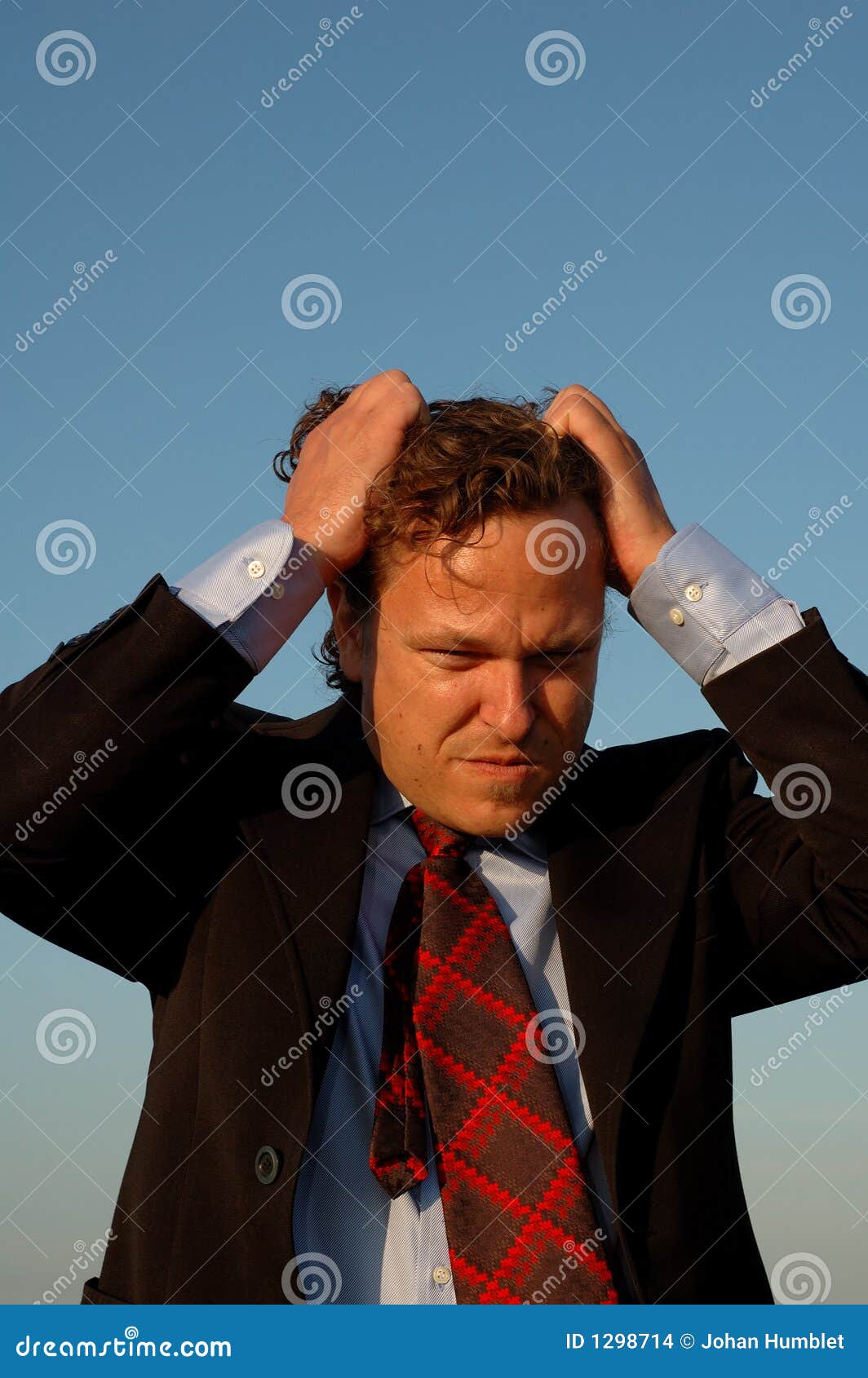 Guy Freaking Out, Feeling Worried And Scared Someone Know His Secret ...