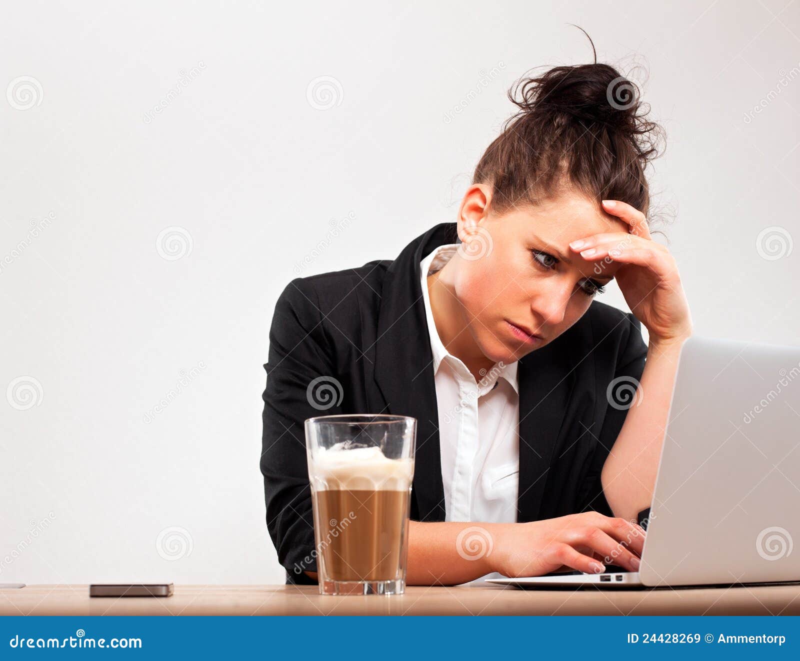 Stressed Businesswoman Under Pressure Stock Image - Image of assistant ...