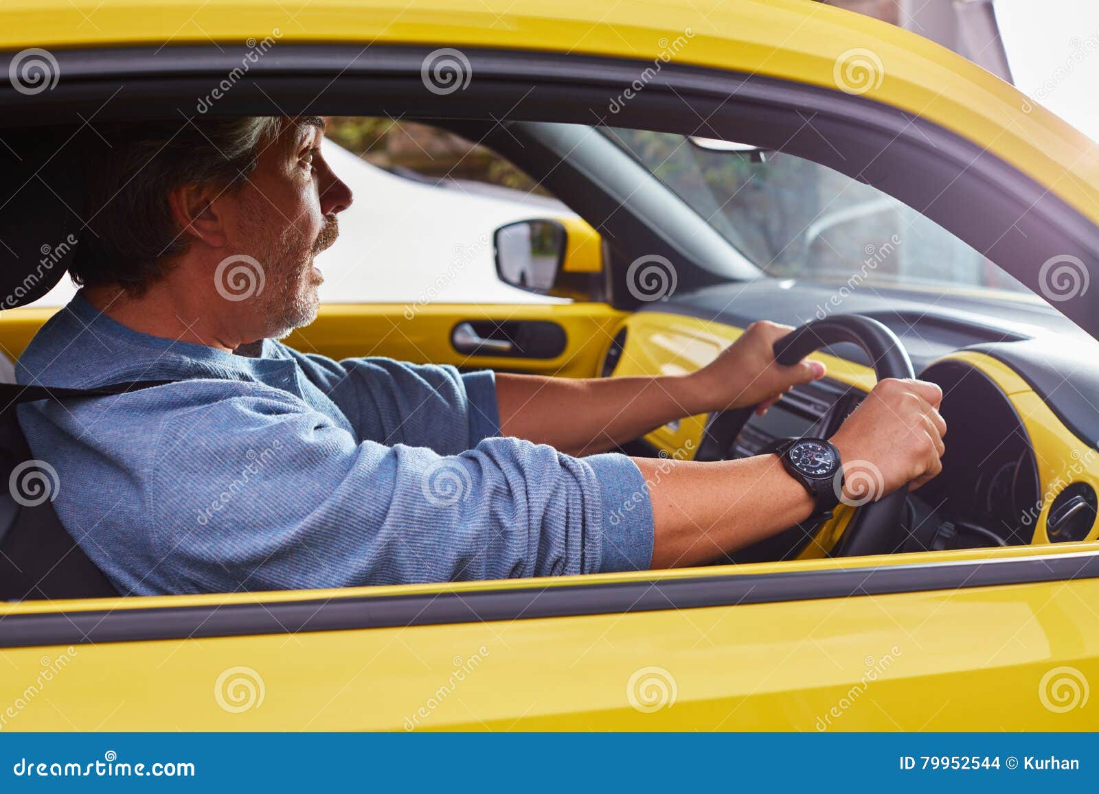 Stressed car driver. stock photo. Image of renting, auto - 79952544