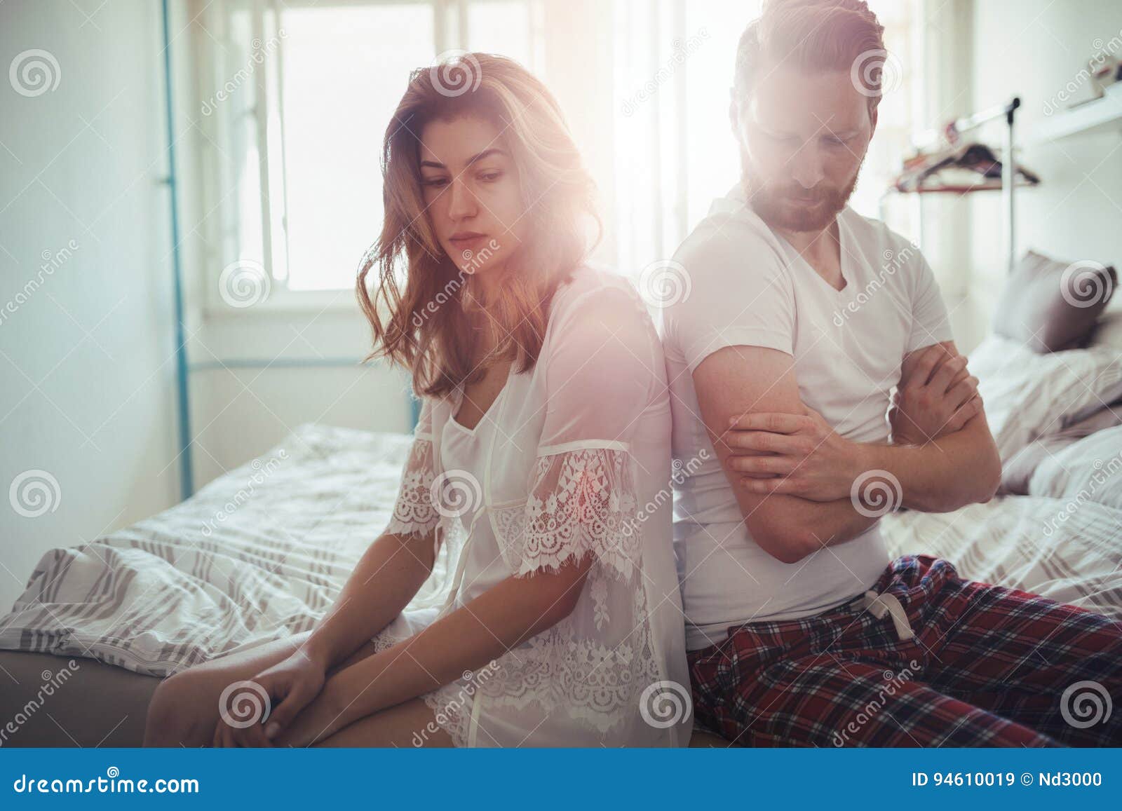 Stressed Couple Arguing and Having Marriage Problems Stock Image ...