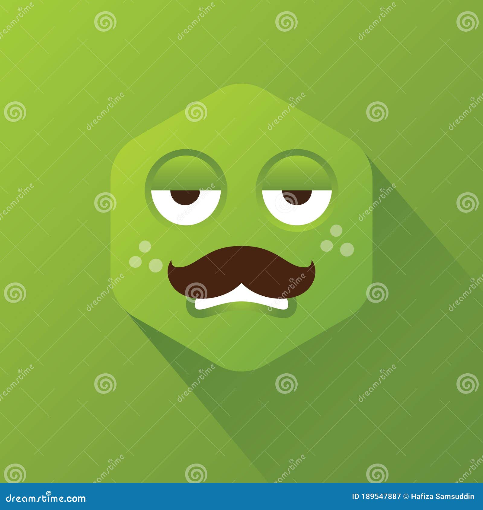 Stressed Emoticon. Vector Illustration Decorative Design Stock Vector ...