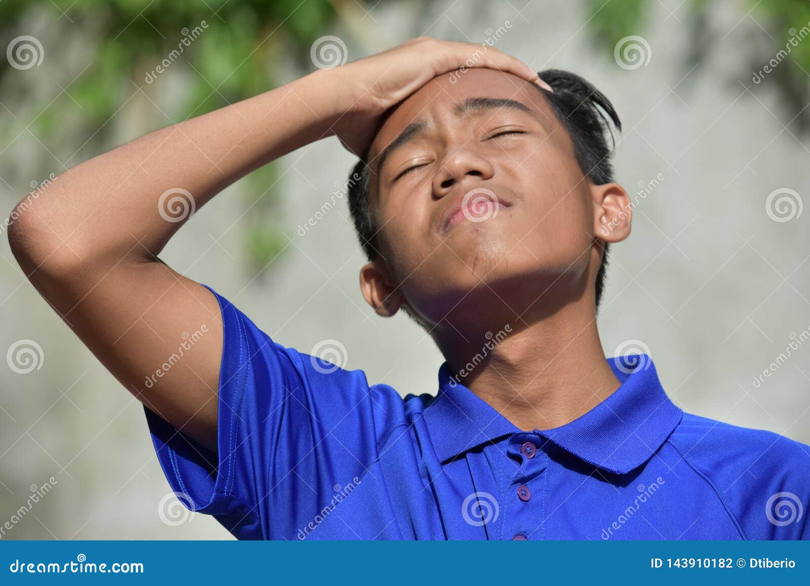 A Stressed Filipino Person stock photo. Image of diverse - 143910182