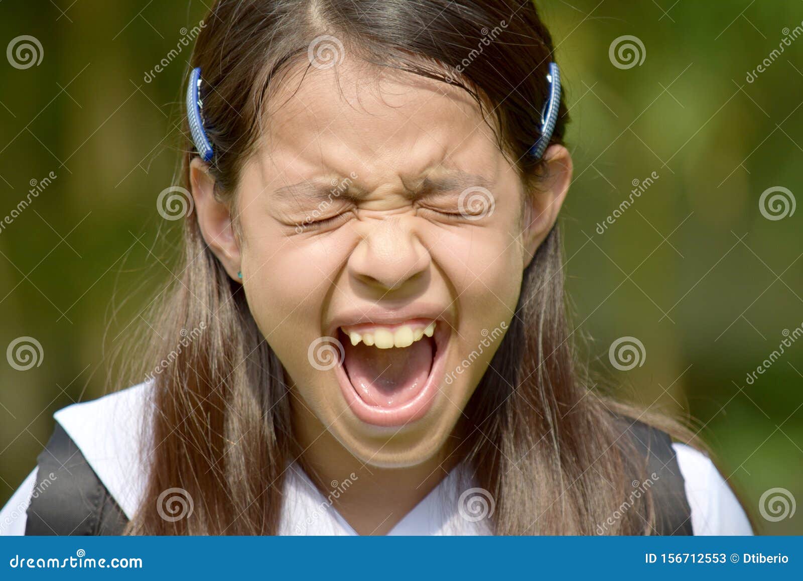 A Stressed Girl Student stock image. Image of anxiety - 156712553
