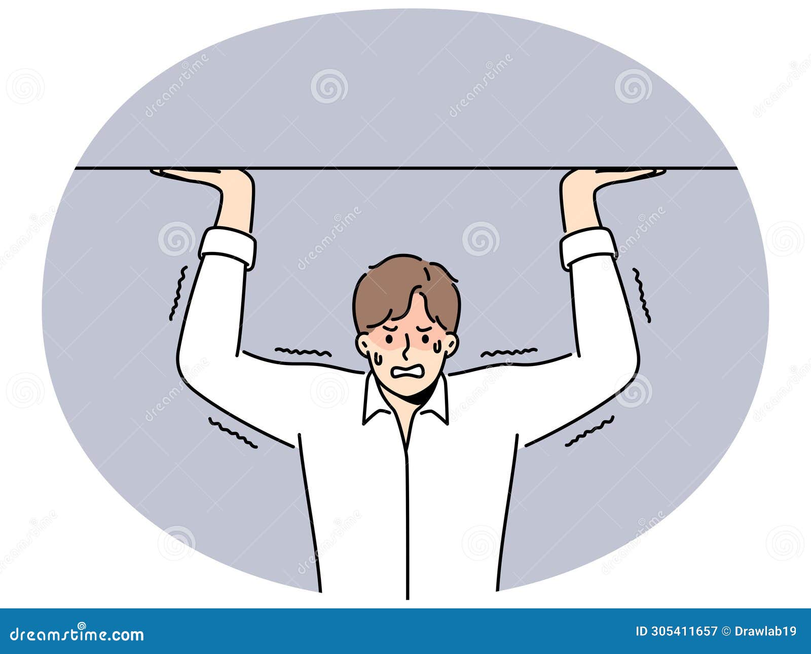 Stressed Burden. Mental Health Or Depression, Overworked Or Overwhelmed ...