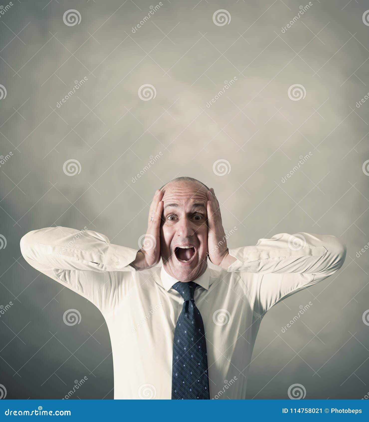 Man with His Head in His Hands Stock Image - Image of despair, stressed ...