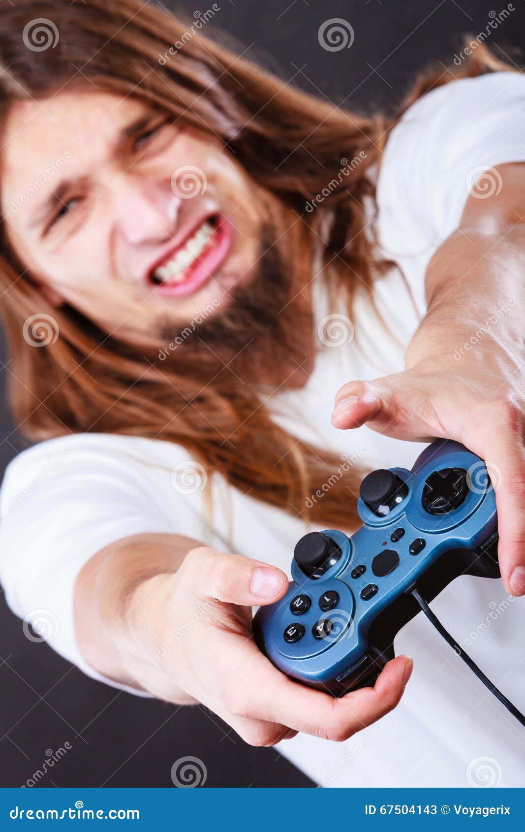 Stressed Man Playing on Pad Stock Image - Image of games, gaming: 67504143