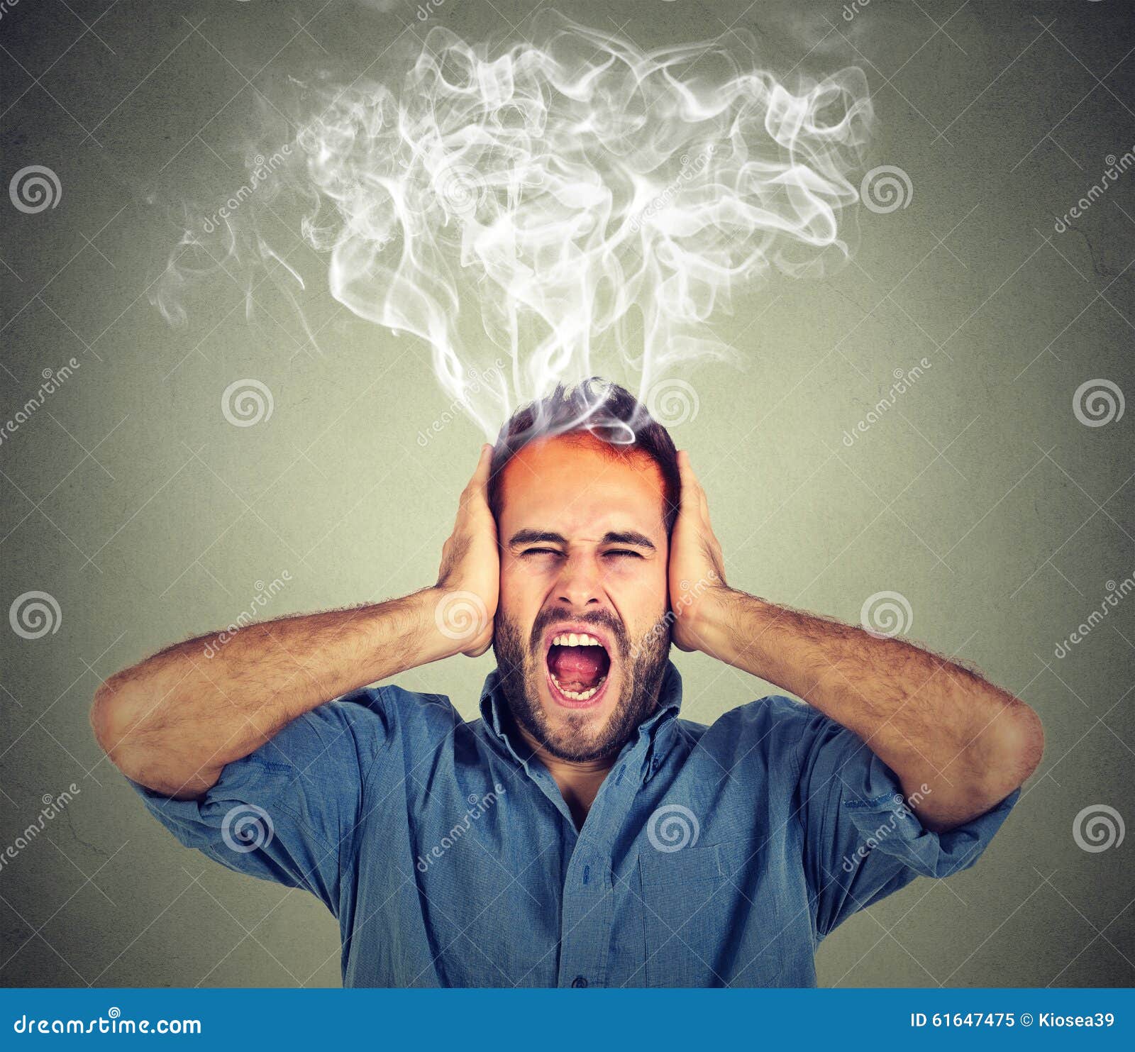 Stressed Man Screaming Frustrated Overwhelmed Steam Coming Out Up of ... Stressed Man Screaming Frustrated Overwhelmed Steam Coming Out Up of ...
