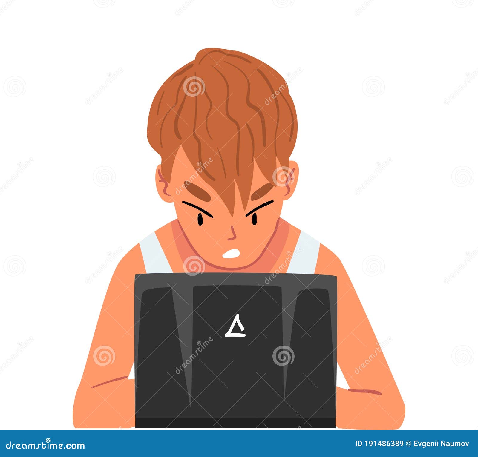 Stressed Man Sitting in Front of Computer, Male Programmer Working Hard ...