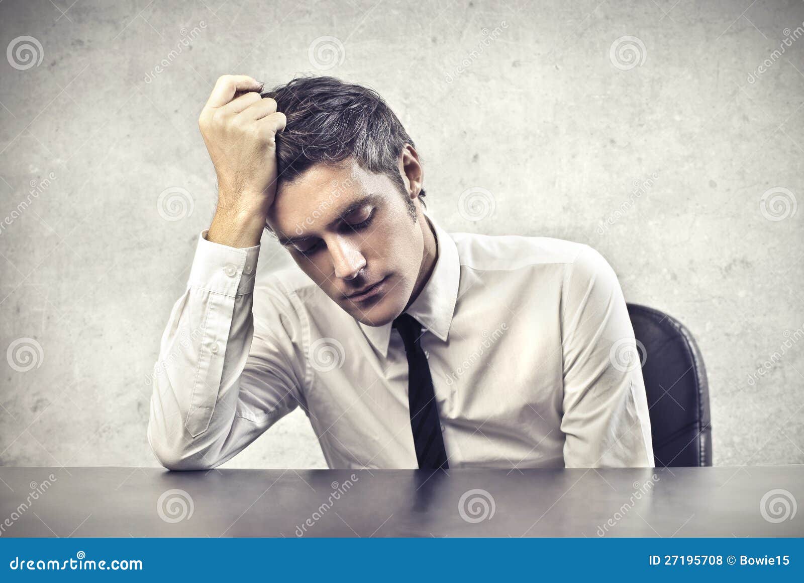 Stressed Office Worker stock photo. Image of worker, unhappy - 27195708