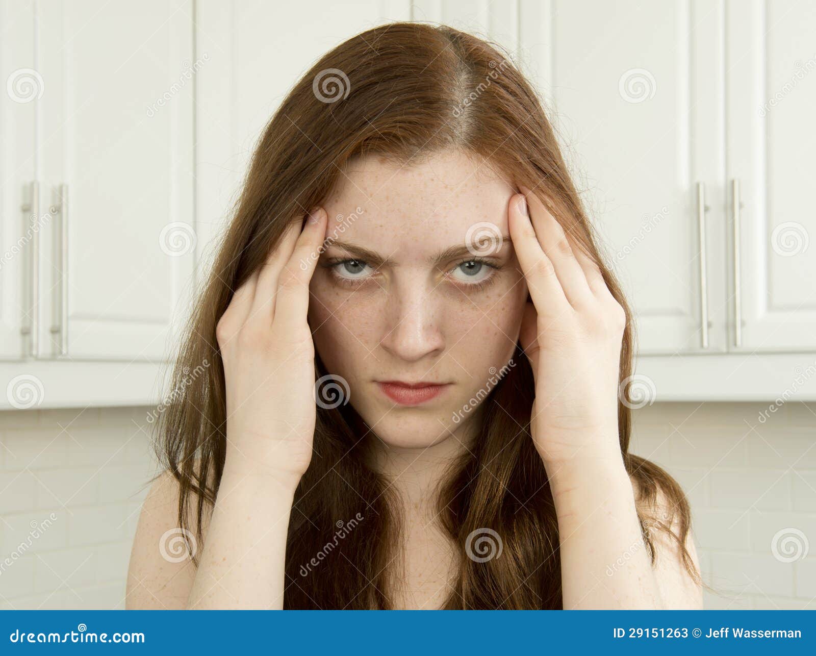 Stressed out! stock image. Image of kitchen, young, eating - 29151263