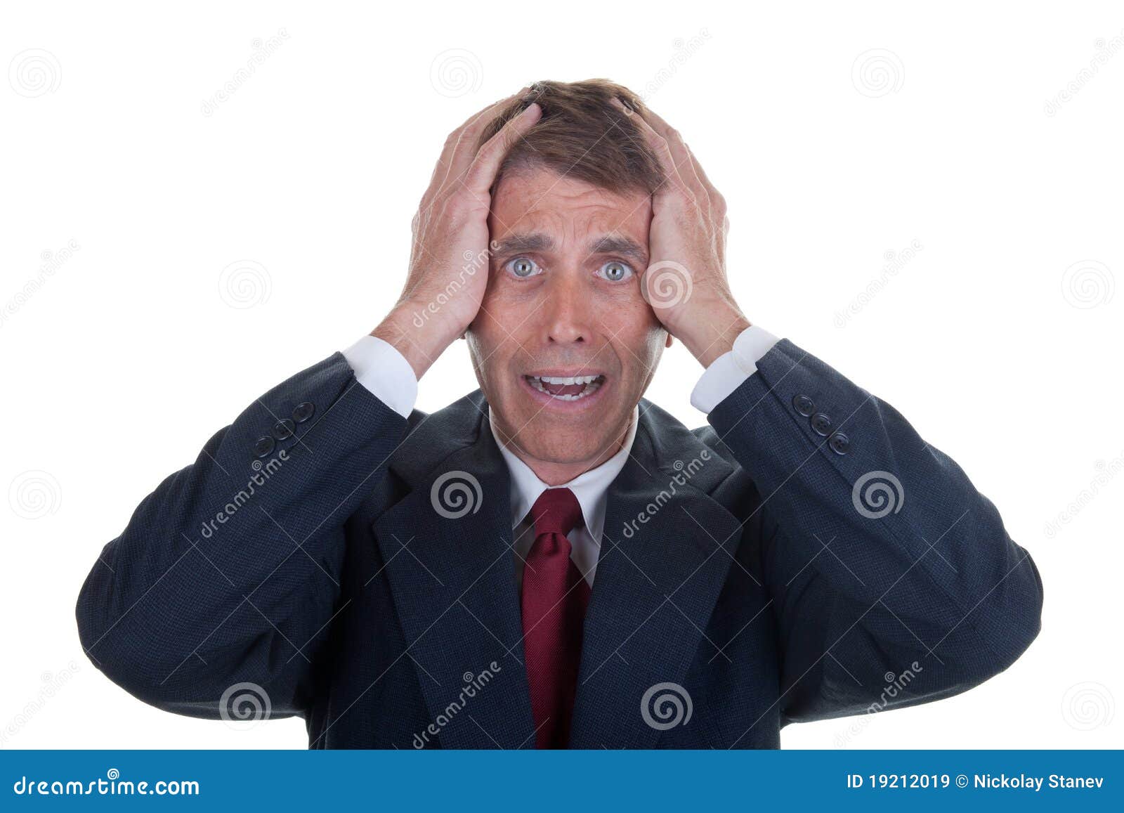 Stressed out Business Man stock image. Image of expressive - 19212019