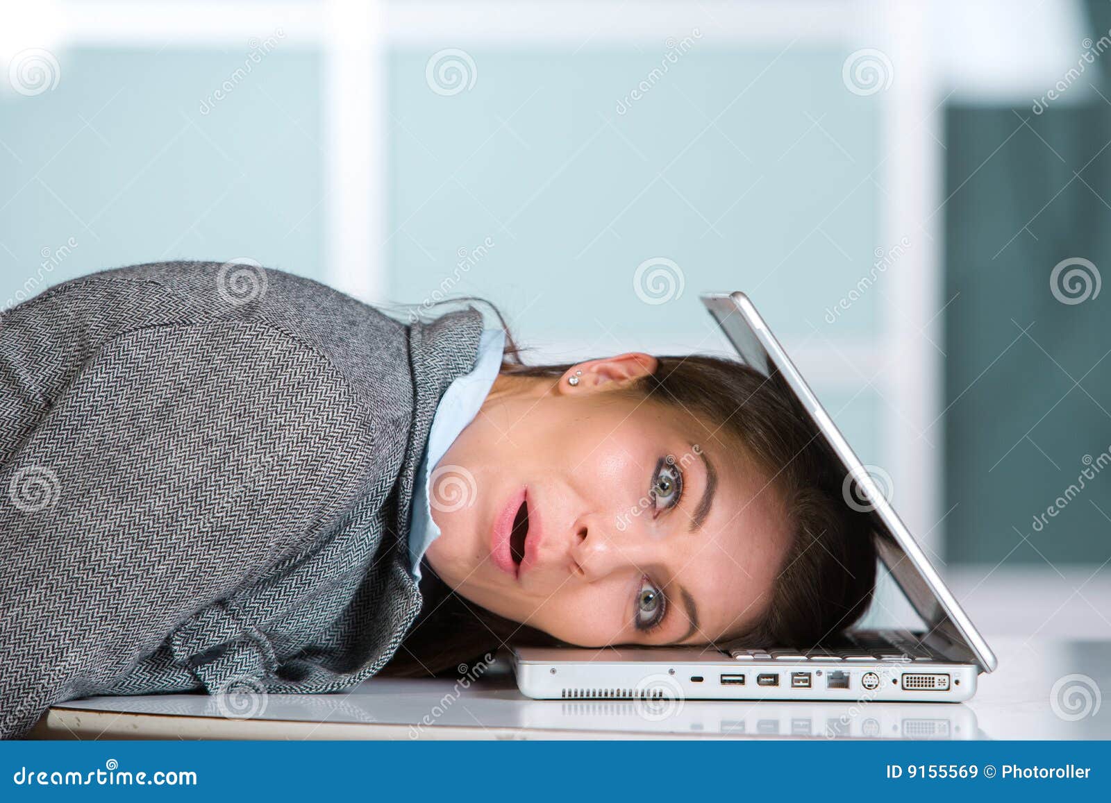 Stressed Out Business Woman Stock Image - Image of attractive ...
