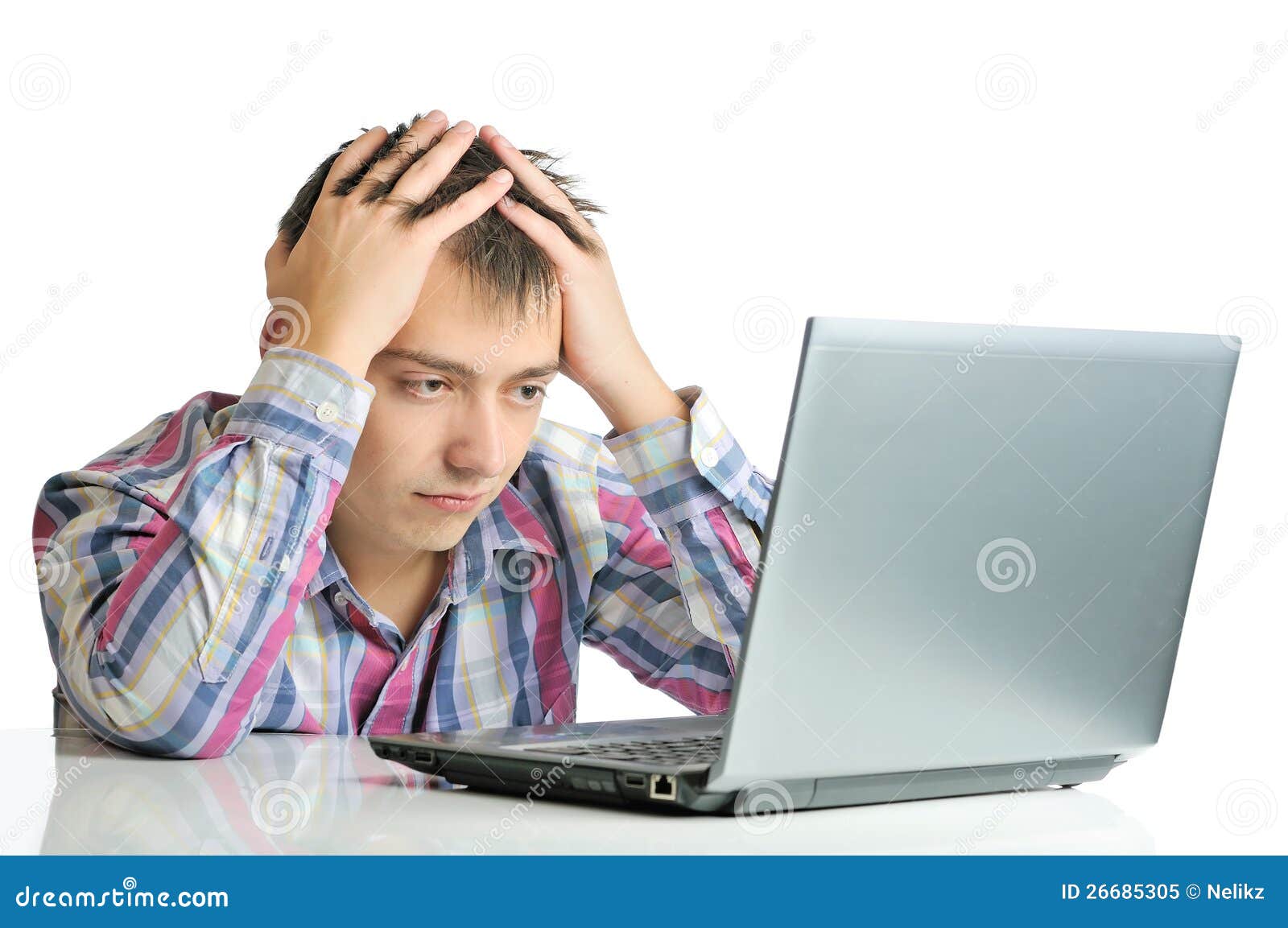 Stressed out businessman stock image. Image of emotion - 26685305