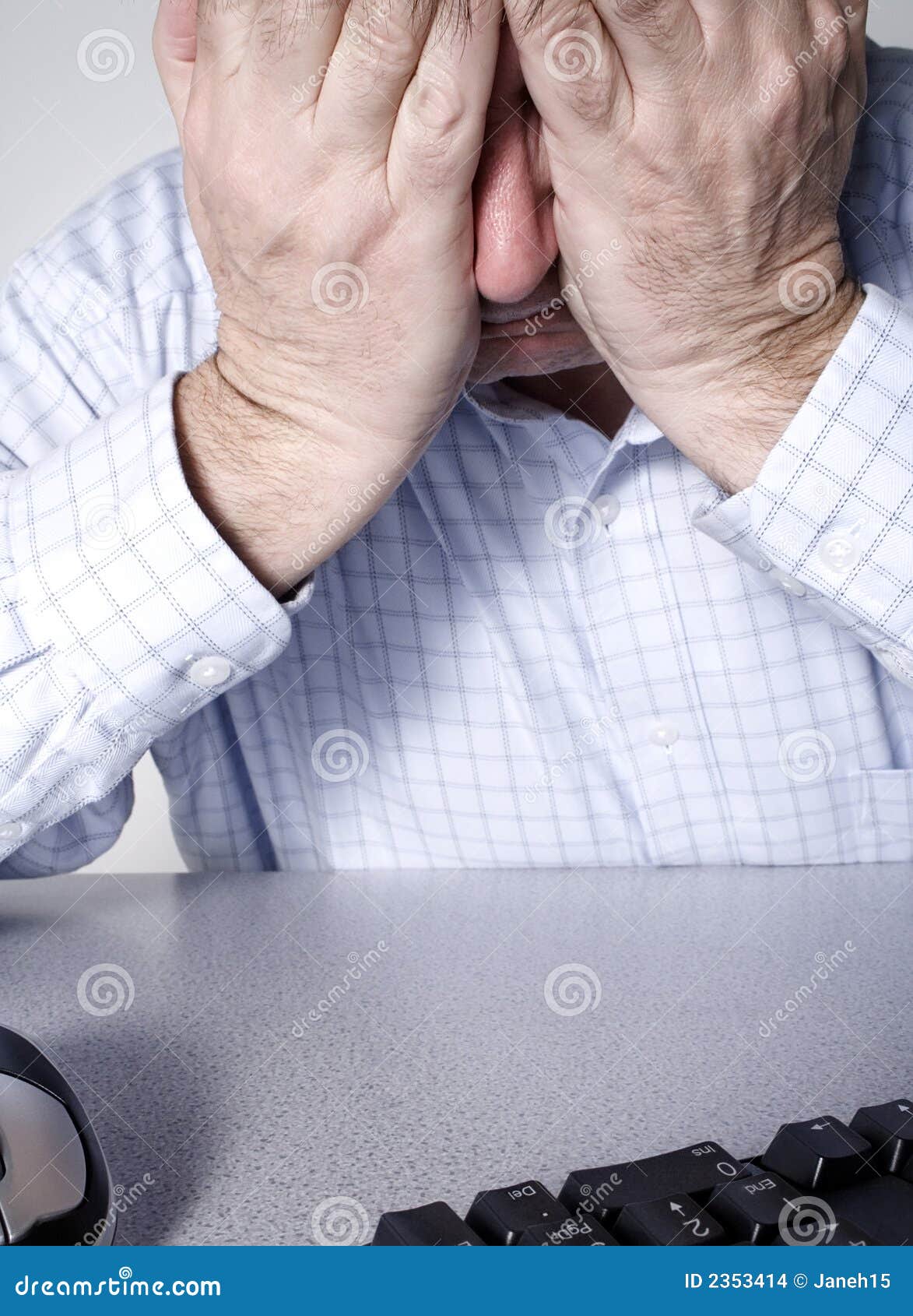 Stressed-out male stock photo. Image of keys, industry - 2353414