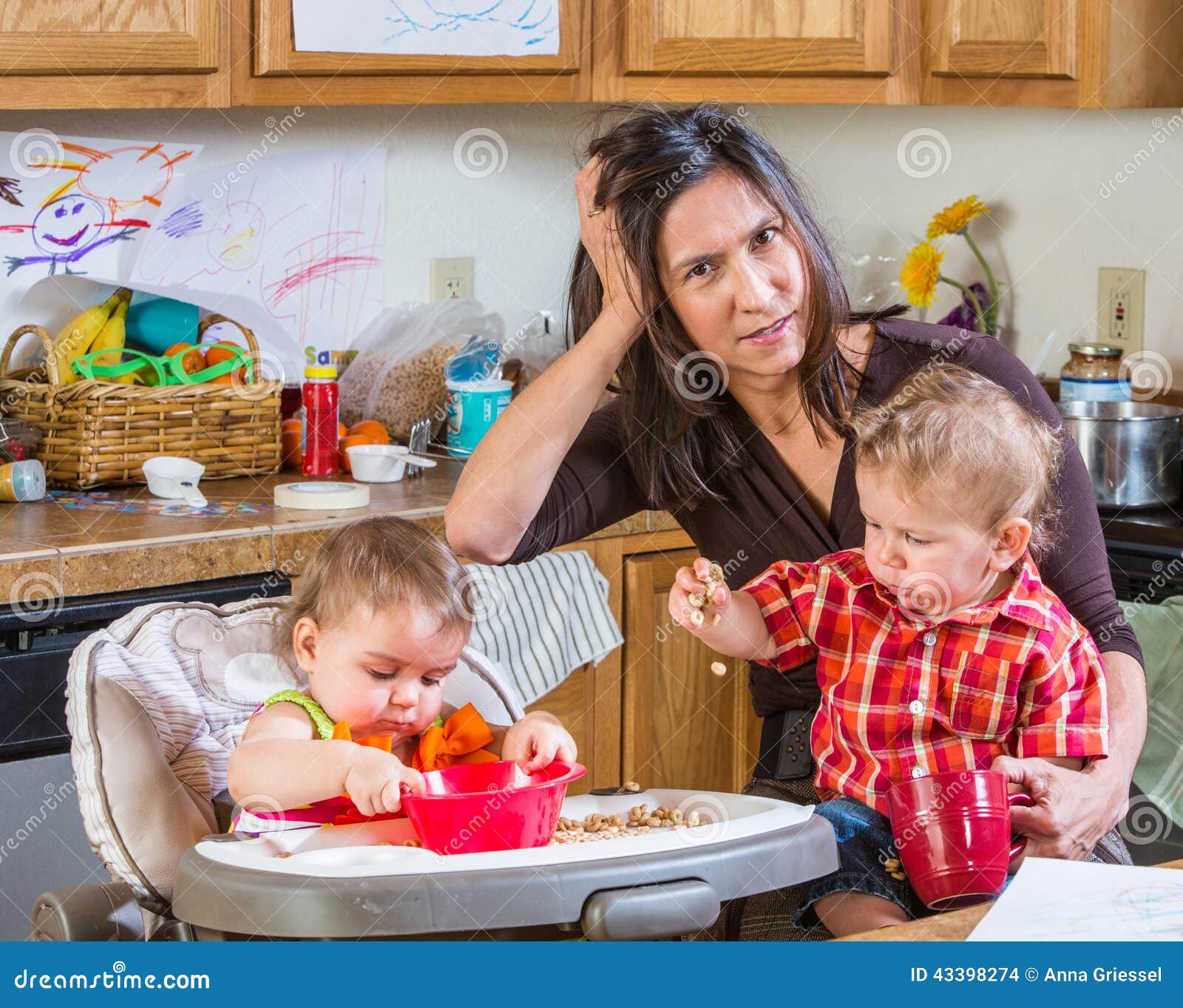 Stressed Out Mother stock photo. Image of disgruntled - 43398274