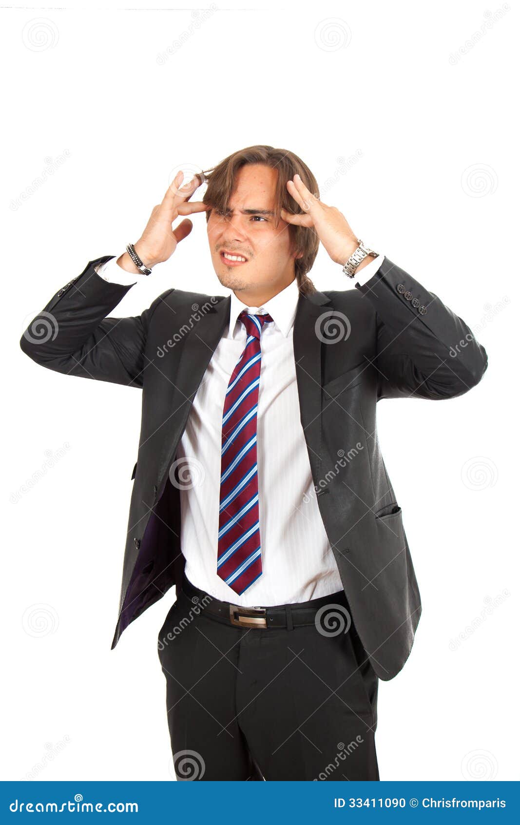Stressed out stock photo. Image of frustration, adult - 33411090