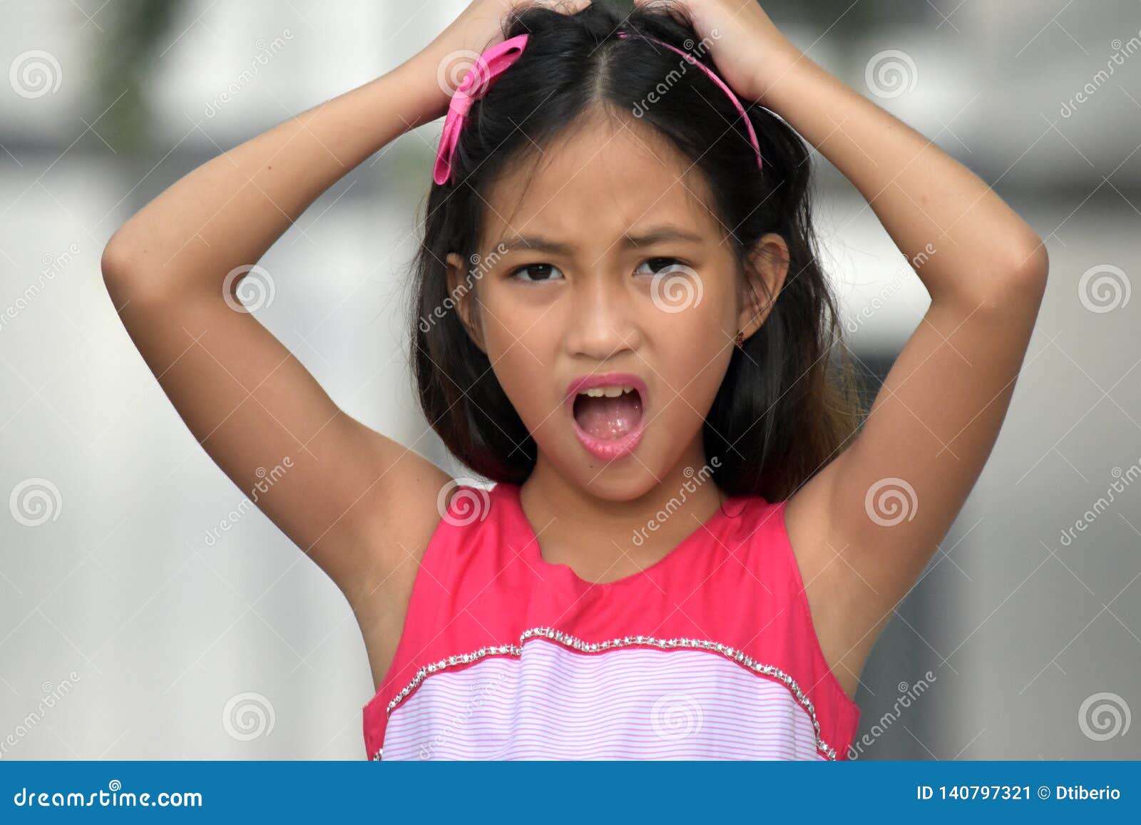 Petite Filipina Preteen Laughing Royalty-Free Stock Photography ...