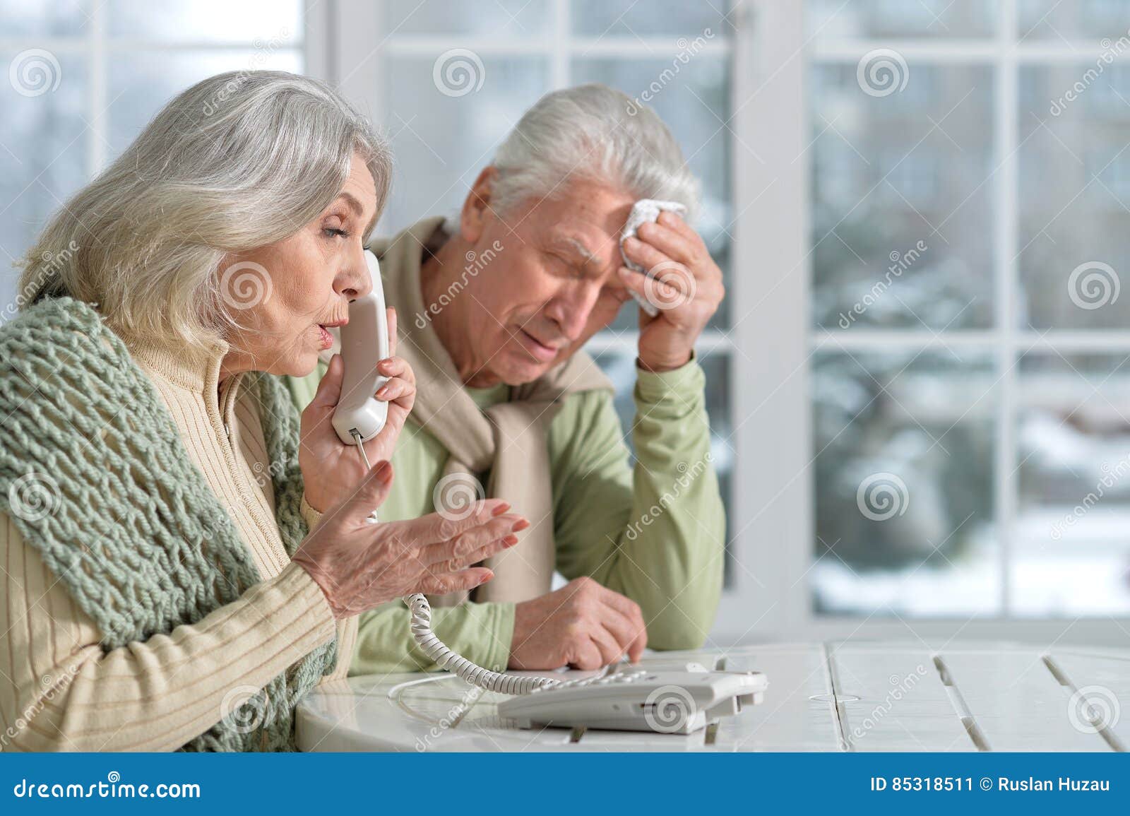 Stressed senior couple stock image. Image of friendship - 85318511