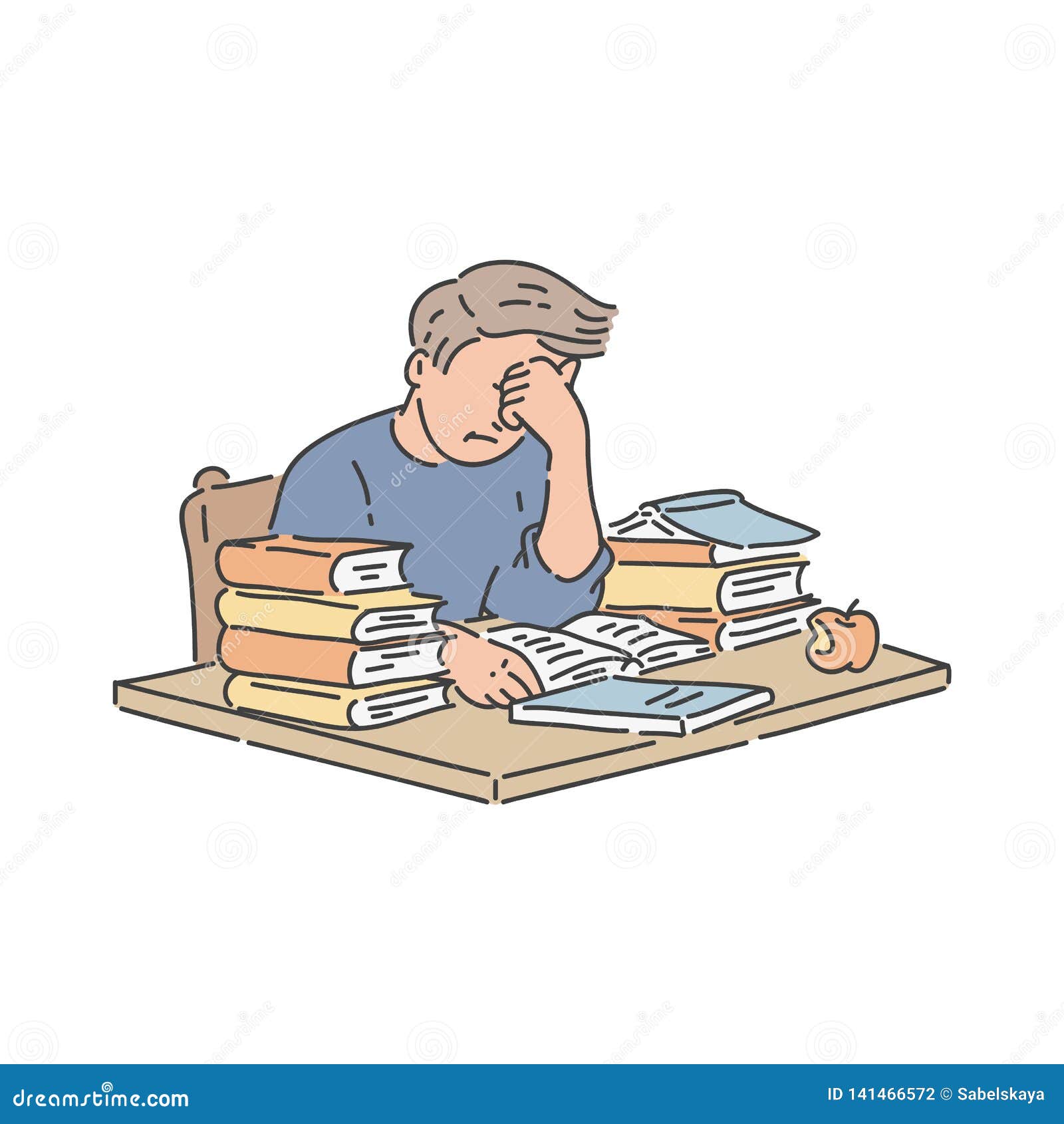 Stressed College Student Animation