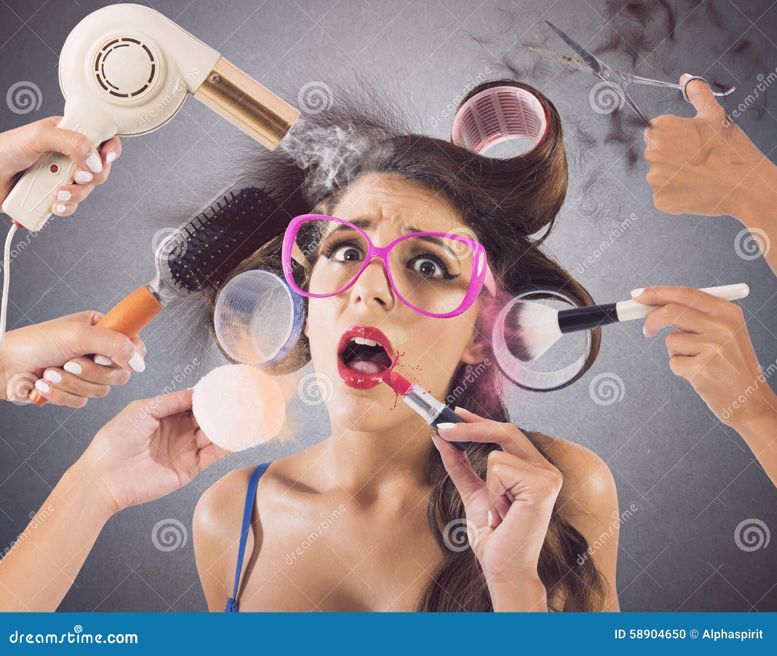 Stressed by style stock photo. Image of hand, glamour - 58904650