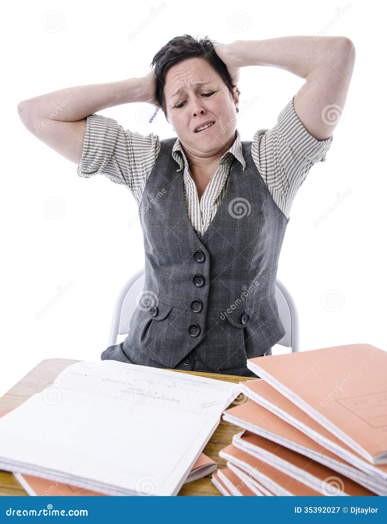 Stressed Teacher In Classroom Royalty-Free Stock Photography ... Stressed Teacher In Classroom Royalty-Free Stock Photography ...