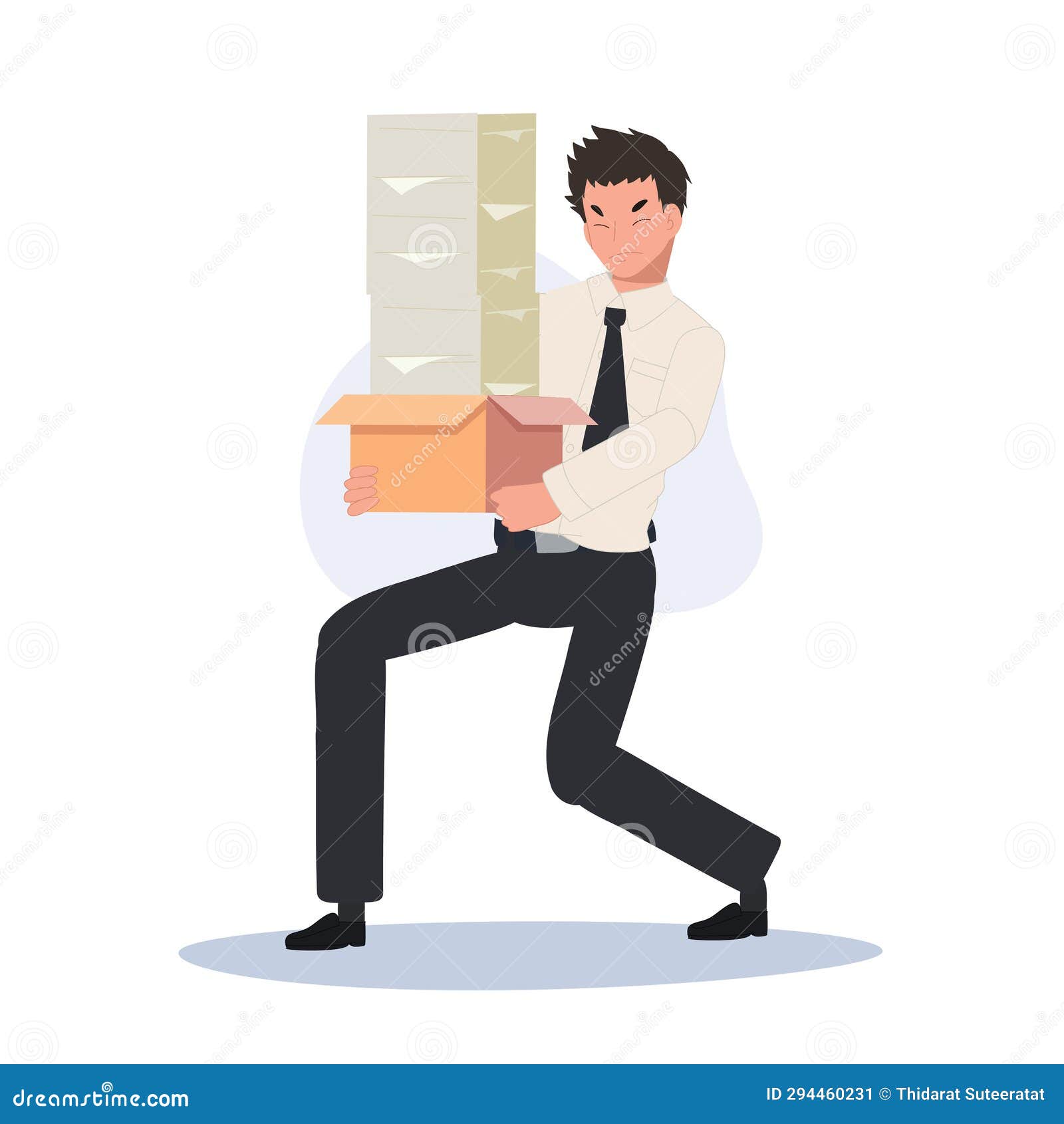 Stressed Thai University Student in Uniform Tackling a Heavy Workload ...