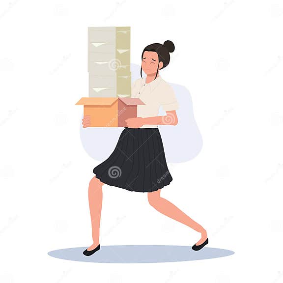 Stressed Thai University Student in Uniform Tackling a Heavy Workload ...