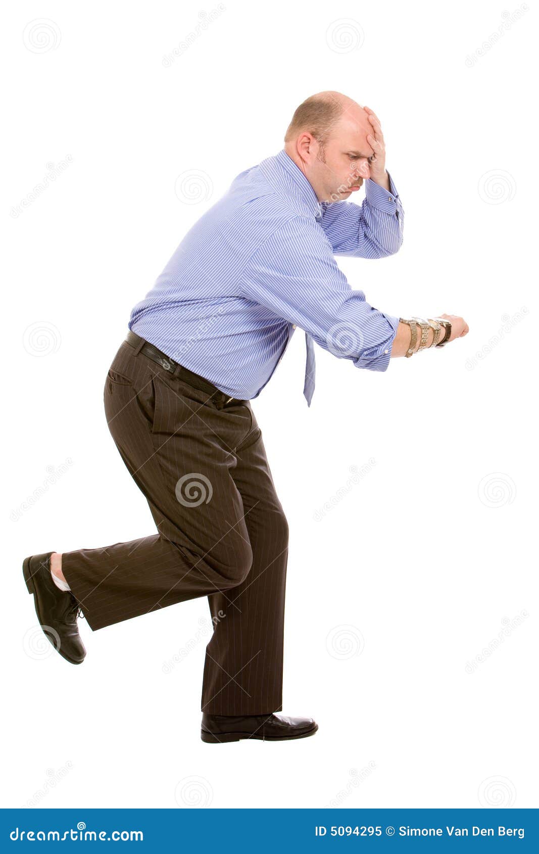 Stressed for time stock image. Image of isolated, schedule - 5094295