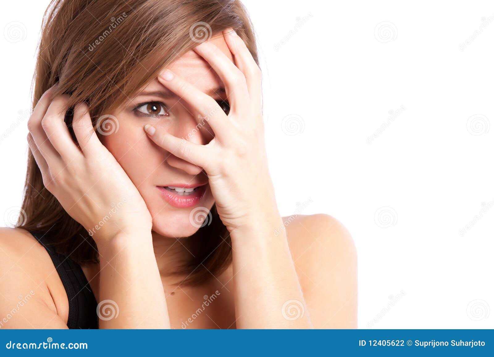 Stressed woman stock photo. Image of worry, pretty, caucasian - 12405622