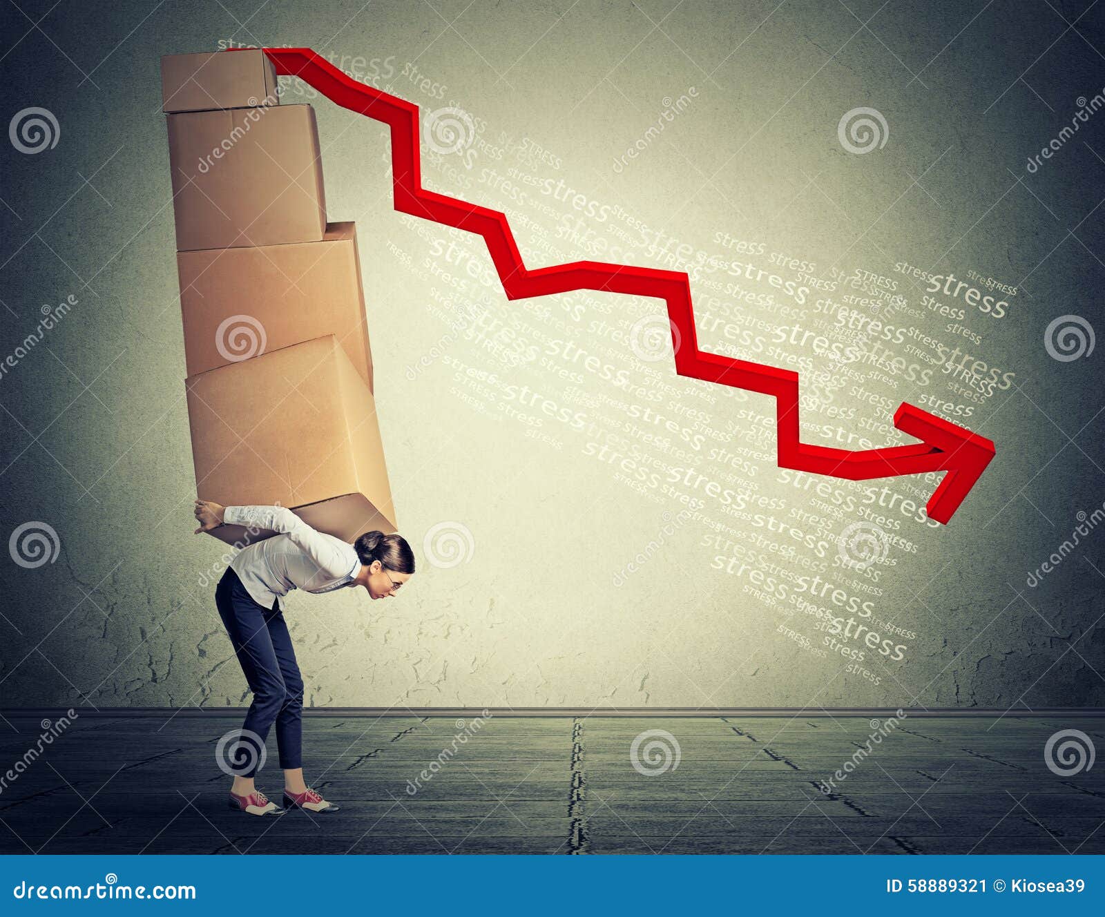 Stressed Man Between Boxes Stock Photography | CartoonDealer.com #17172242