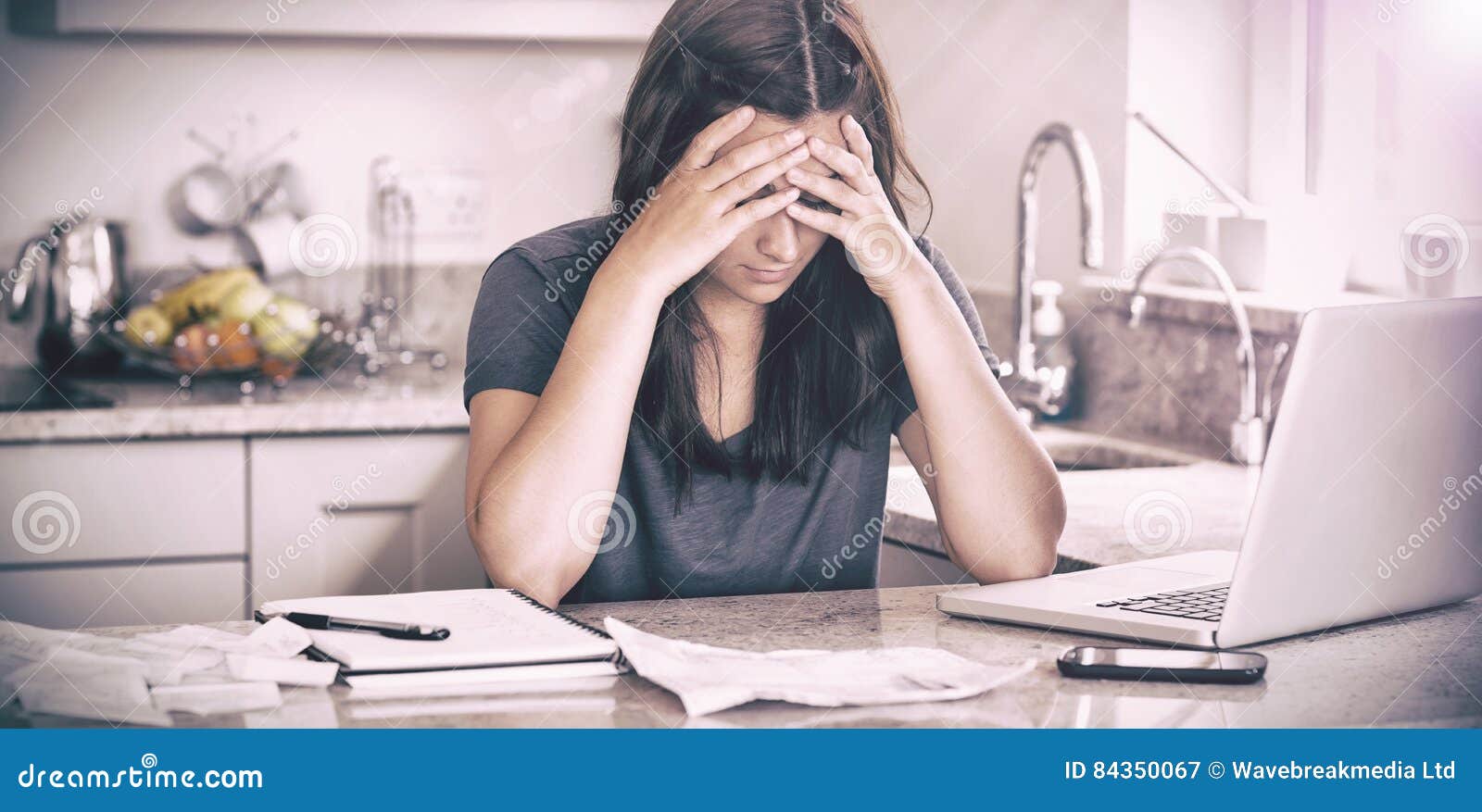 Stressed Woman And Question Mark Stock Photography | CartoonDealer.com ...