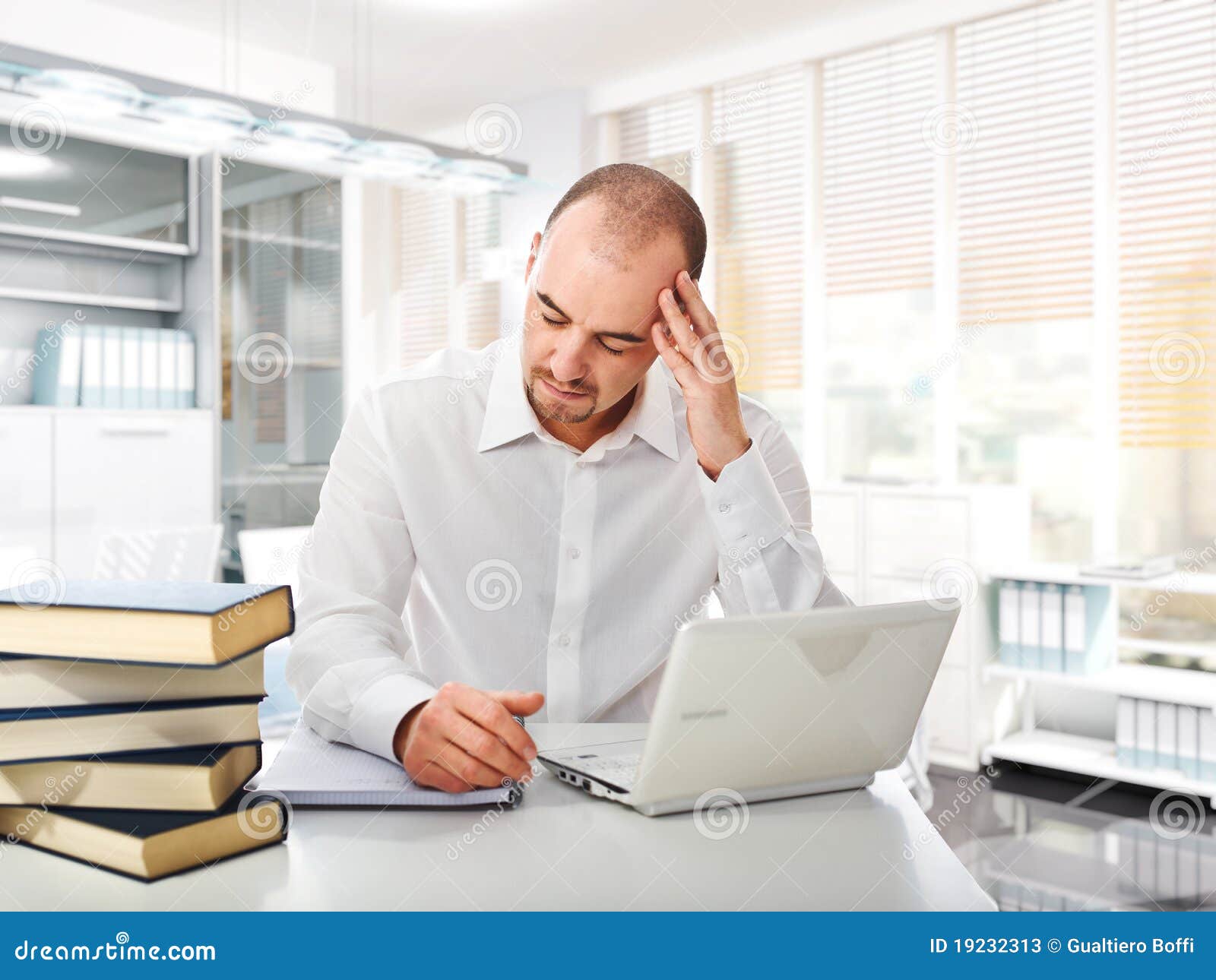 Stressed Worker Stock Photos - Image: 19232313