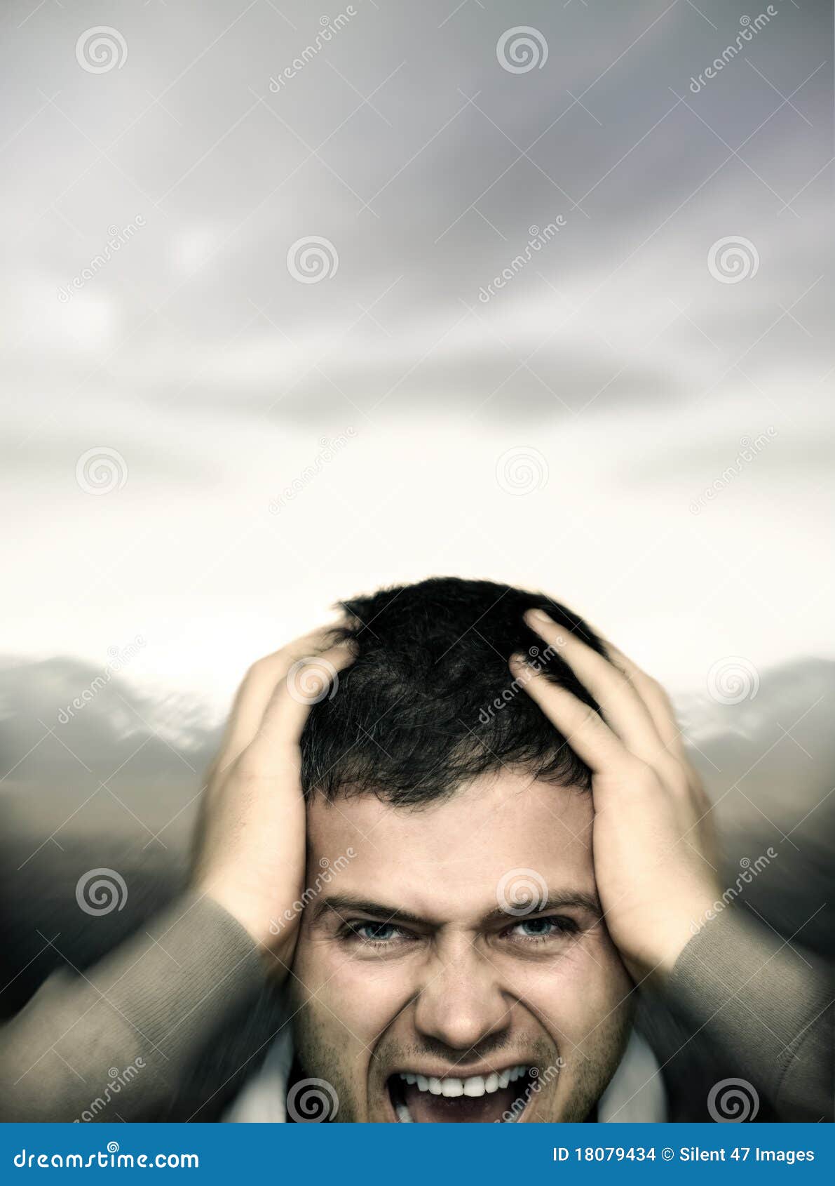 Stressed young man stock photo. Image of business, shouts - 18079434