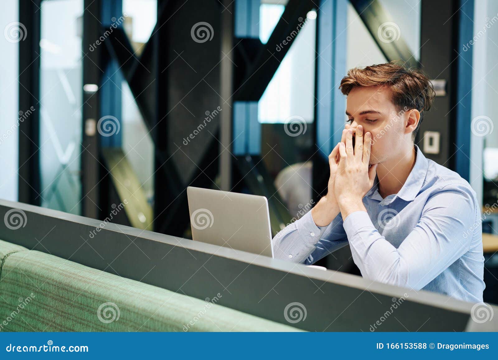 Man realizing his mistake stock photo. Image of occupation - 166153588