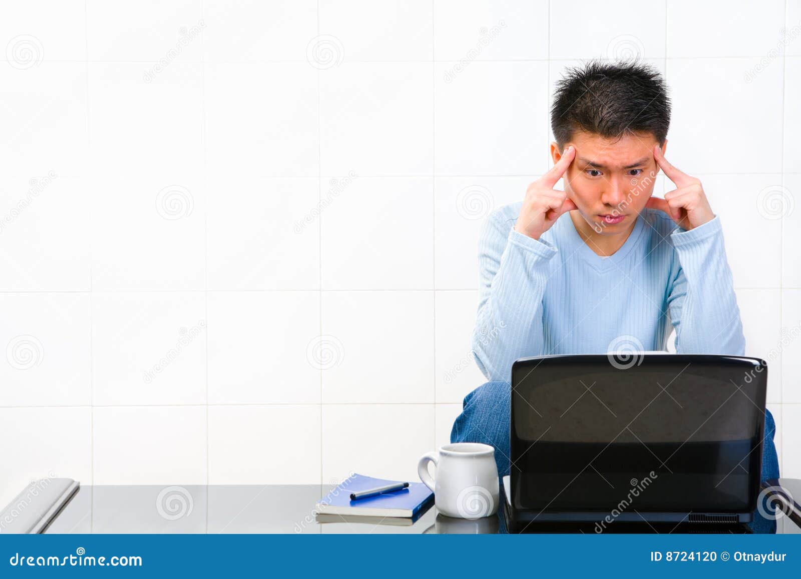 Stressful stock photo. Image of inspiration, room, pensive - 8724120