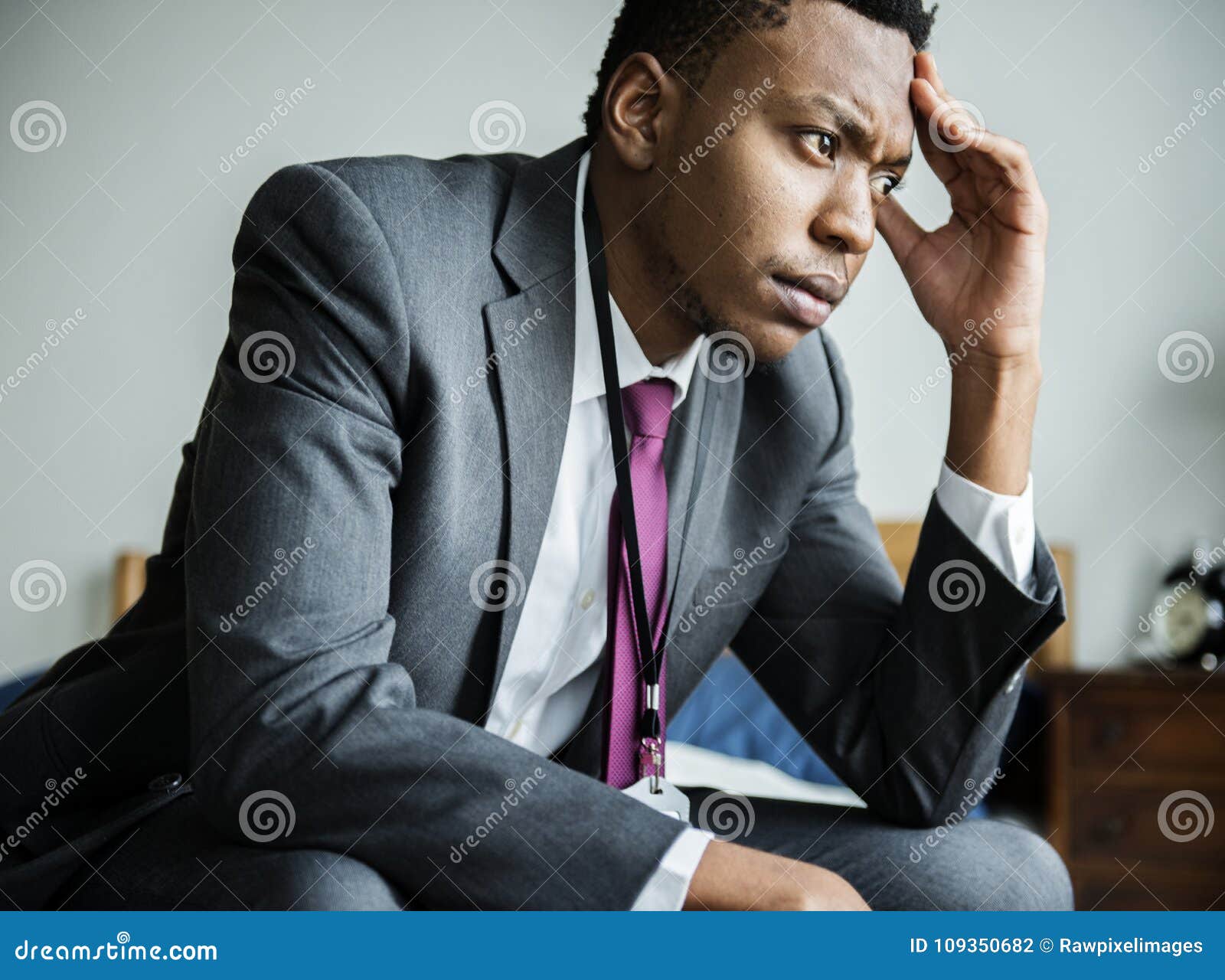 Stressed Black Person