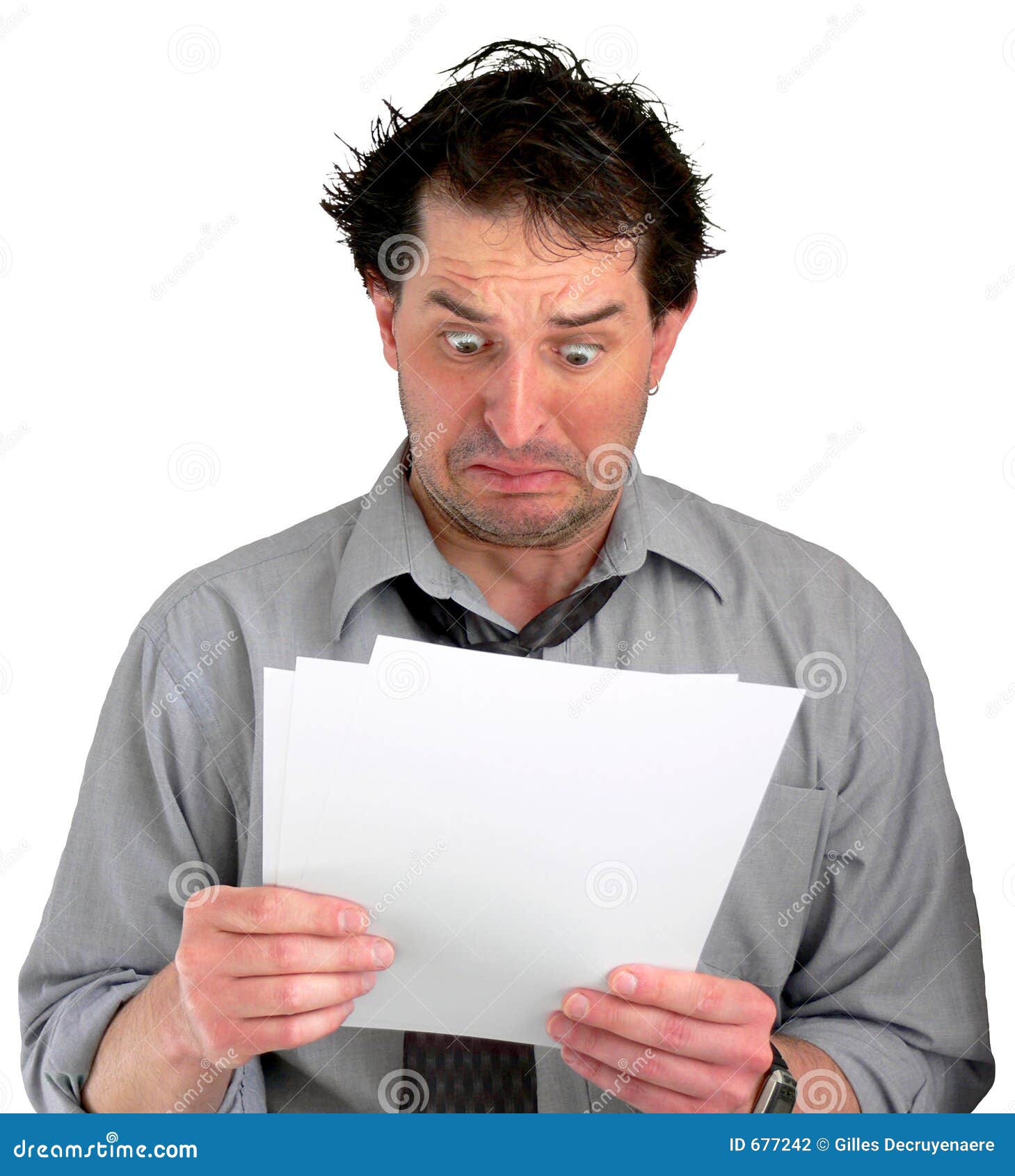 Stressful Documents stock photo. Image of businessman, paper - 677242