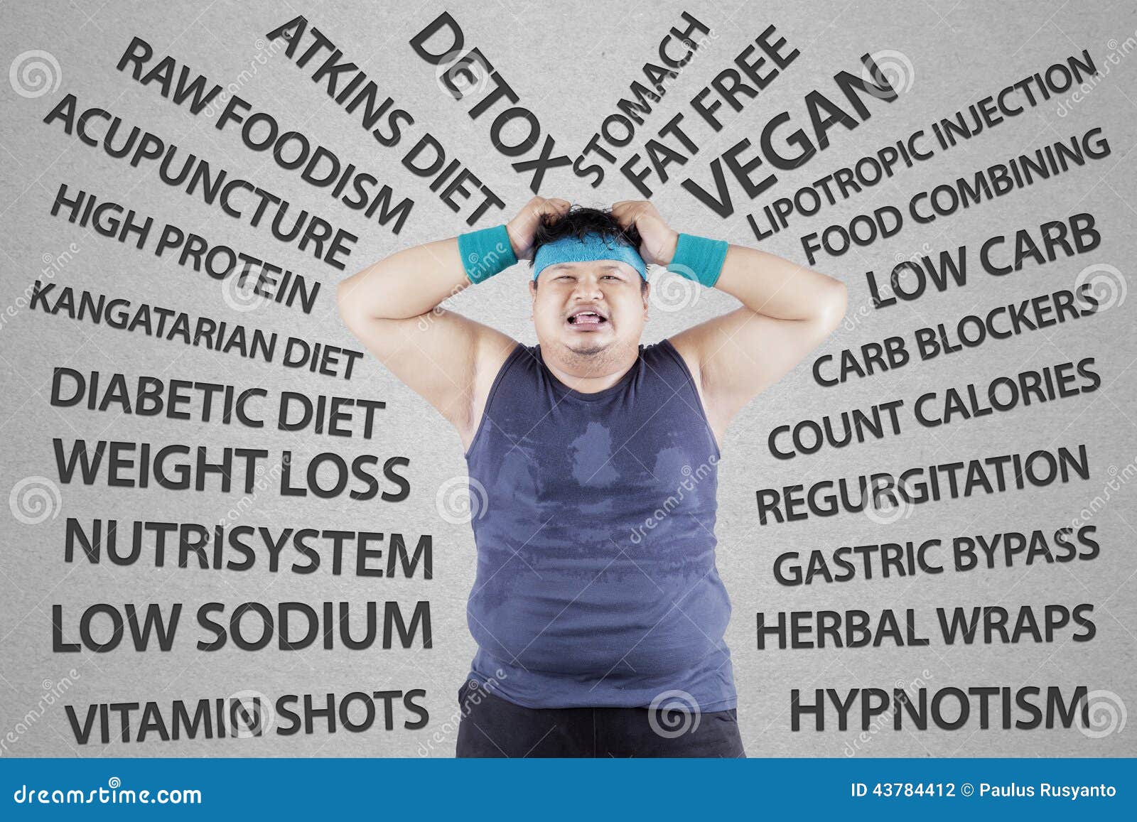 Stressful Man Having Weight Problem Stock Photo - Image of frustrated ...