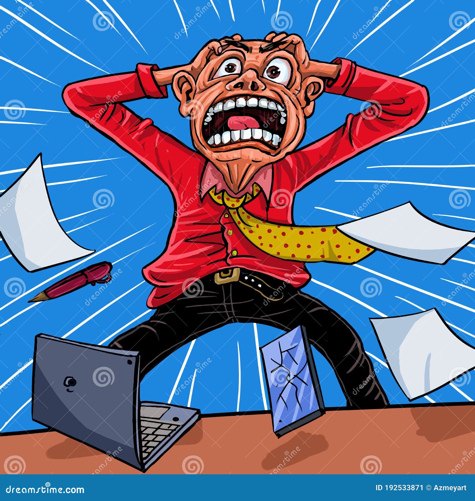 Tension Man Clipart Images