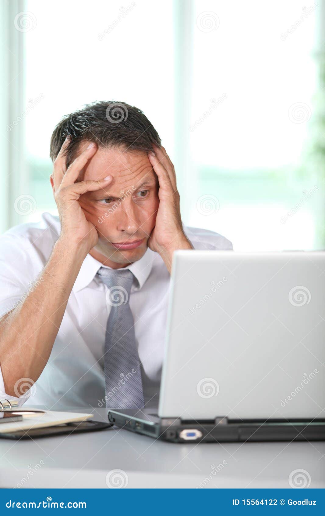 Stressful working day stock photo. Image of businessman - 15564122