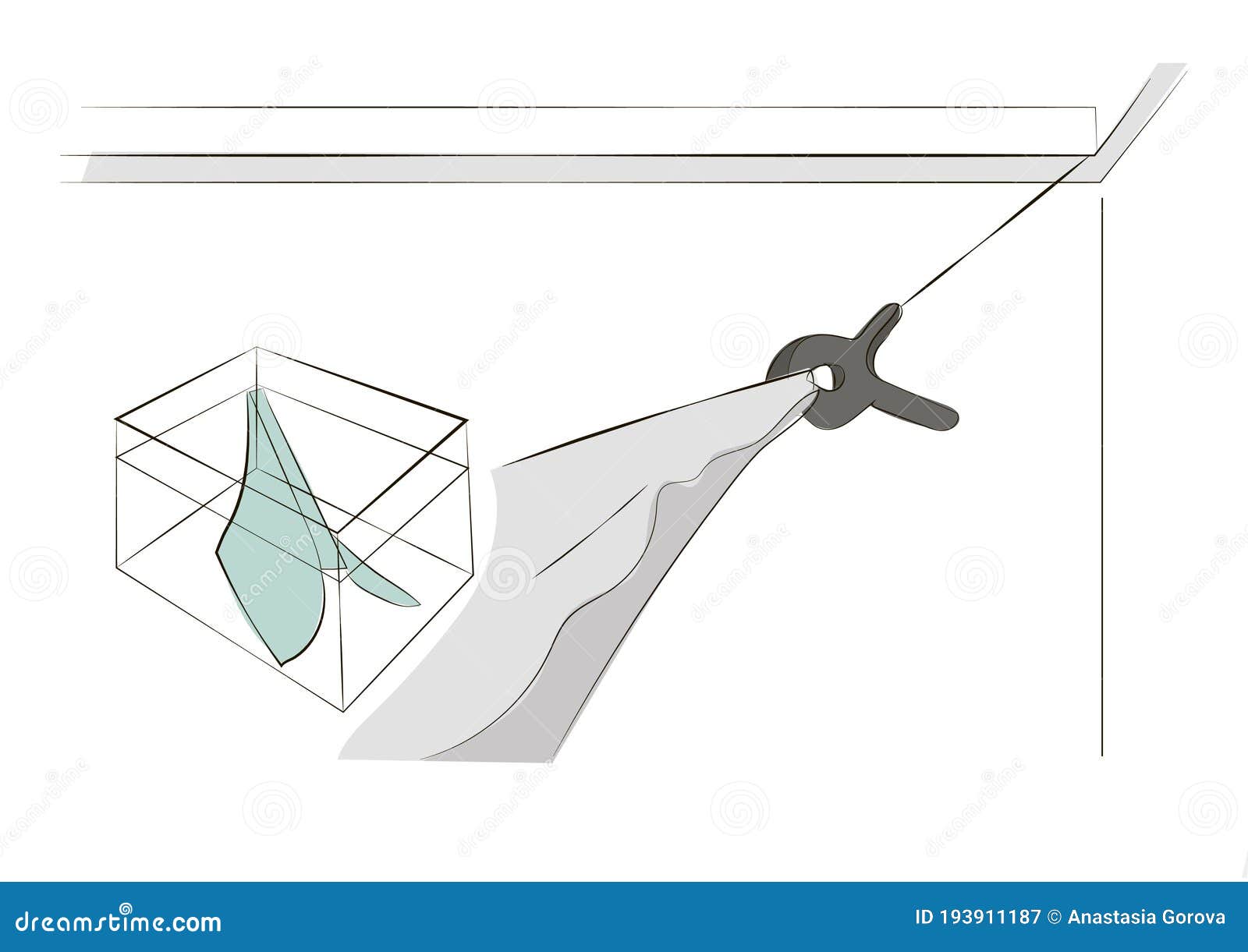 Stretch Ceiling Construction Illustration. Fixation Systems For Stretch ...