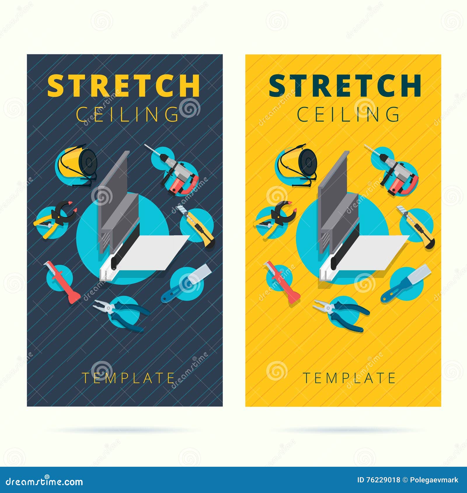 Stretch Ceiling Construction Illustration. Fixation Systems For Stretch ...