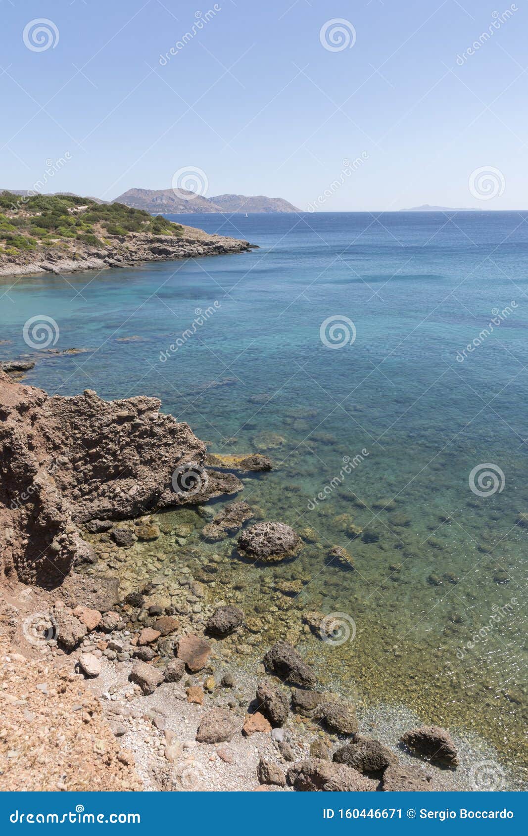 Stretch of Coast at Anavyssos Stock Image - Image of shore, summer ...